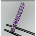 Women's Round Amethyst Full Eternity Anniversary Band Ring 925 Sterling ...