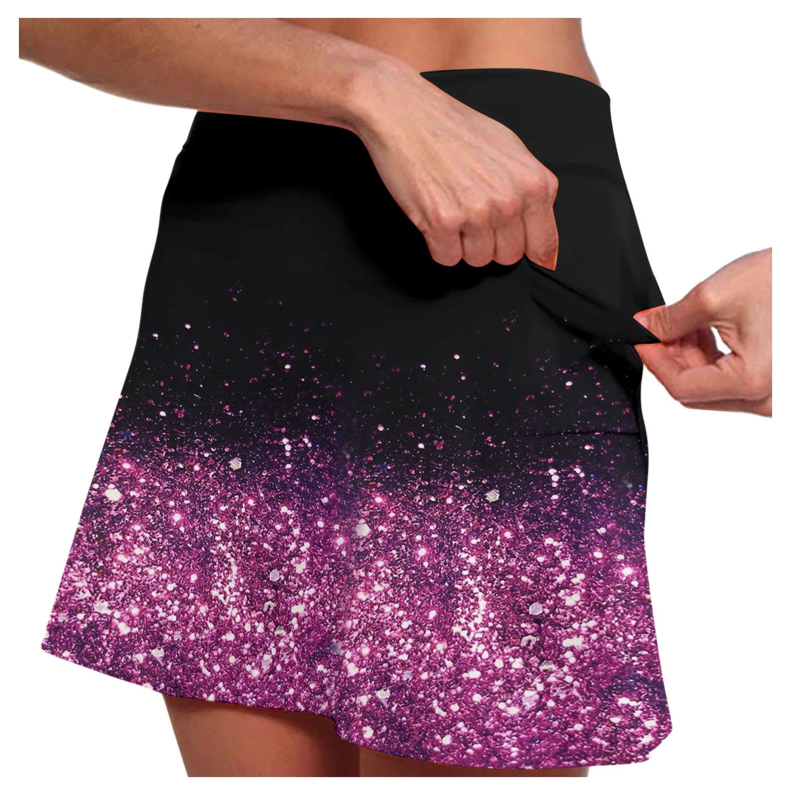Women's Running Shorts 2 In 1 High Waisted Flowy Running Butterfly ...