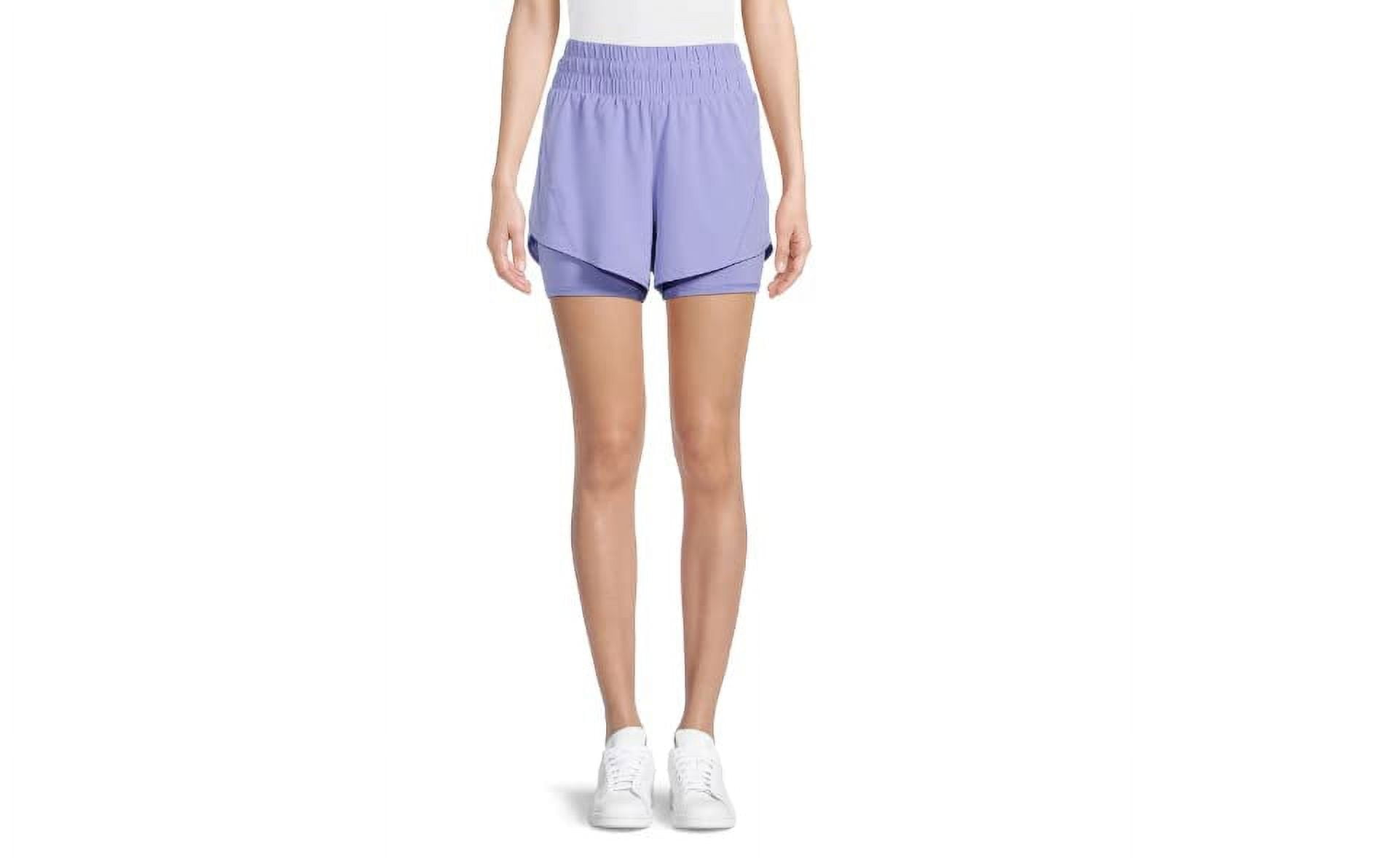 Women's Running Shorts with Bike Liner - Lavendar, 3x - Walmart.com