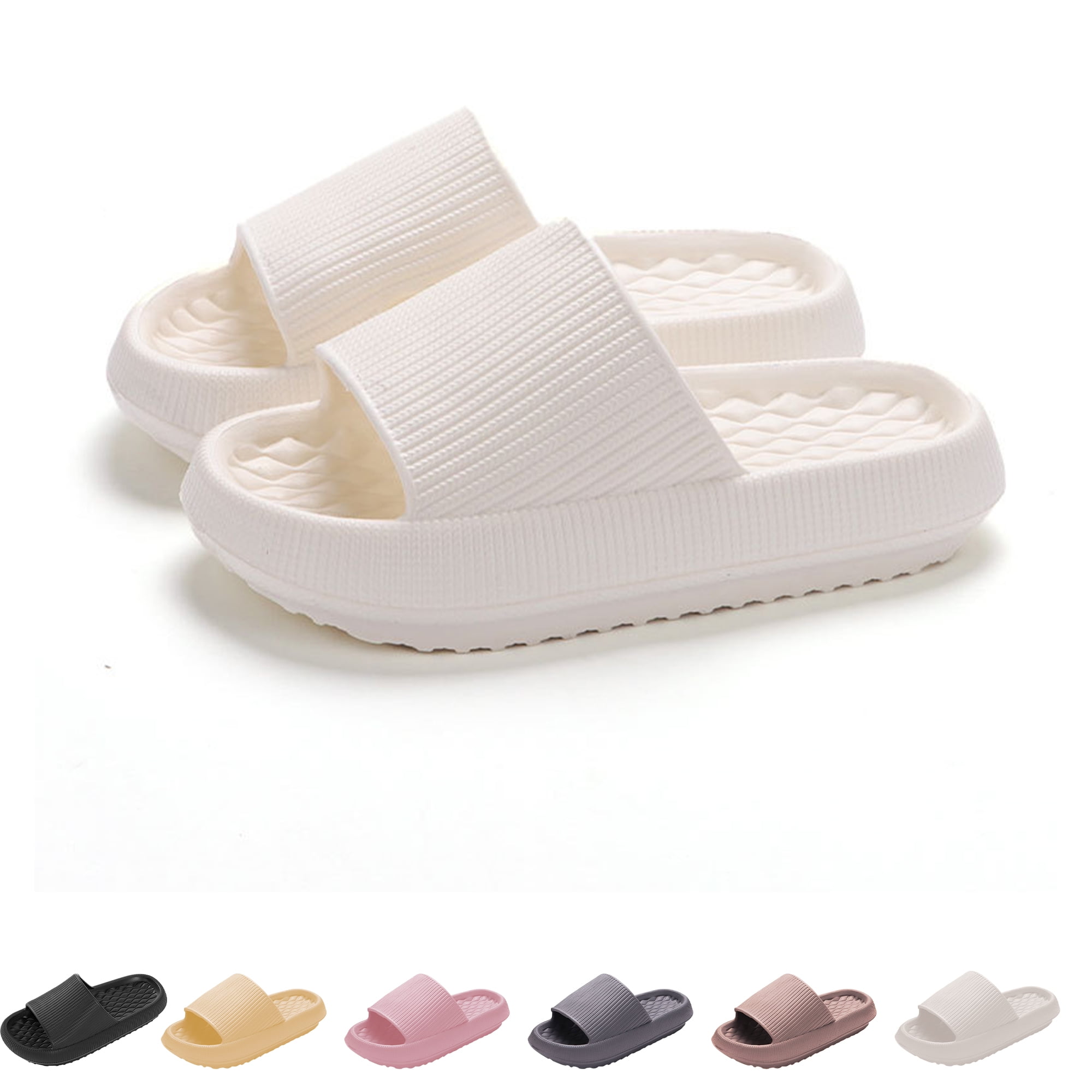 Cloud Slides for Women and Men Sandals, House Pillow Slippers Bathroom ...