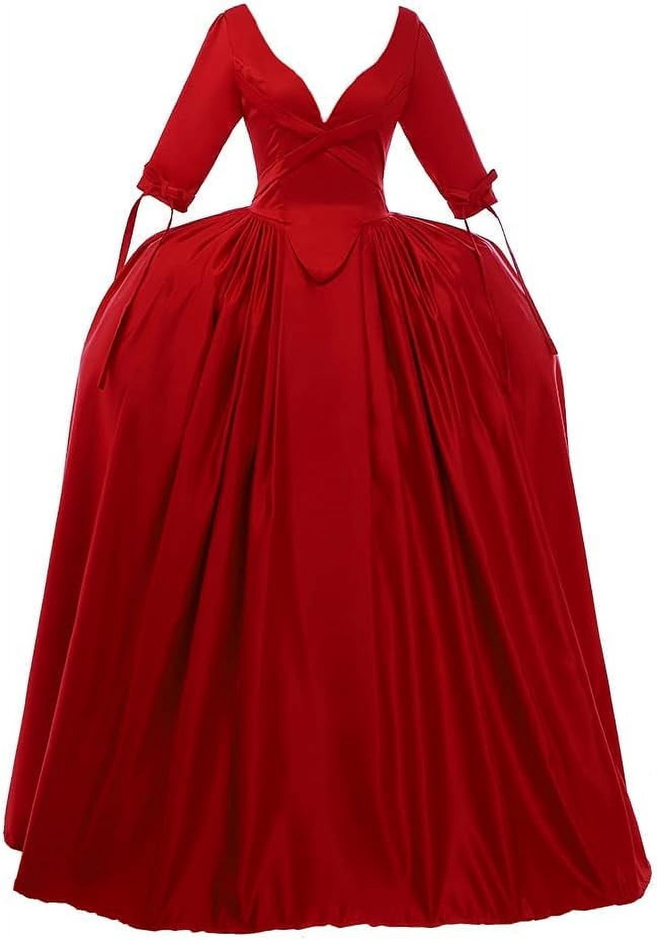 Women's Scottish Highland Dress Claire Fraser Red Dress Ball Gown from ...