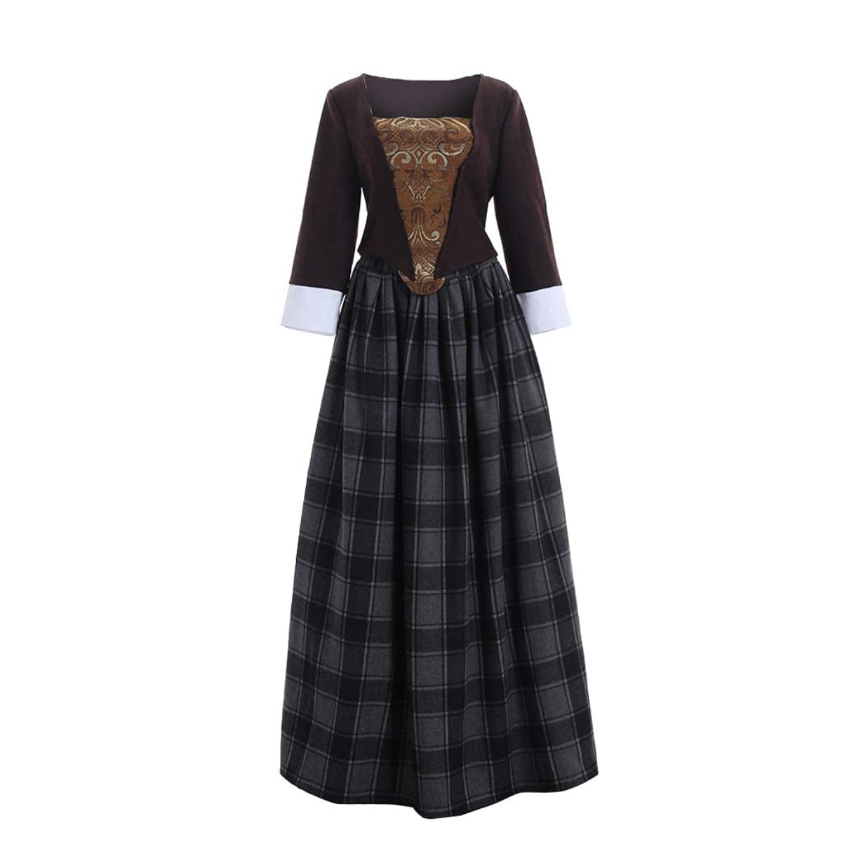 Women's Scottish Highland Dress - Historical Claire Fraser Woolen ...