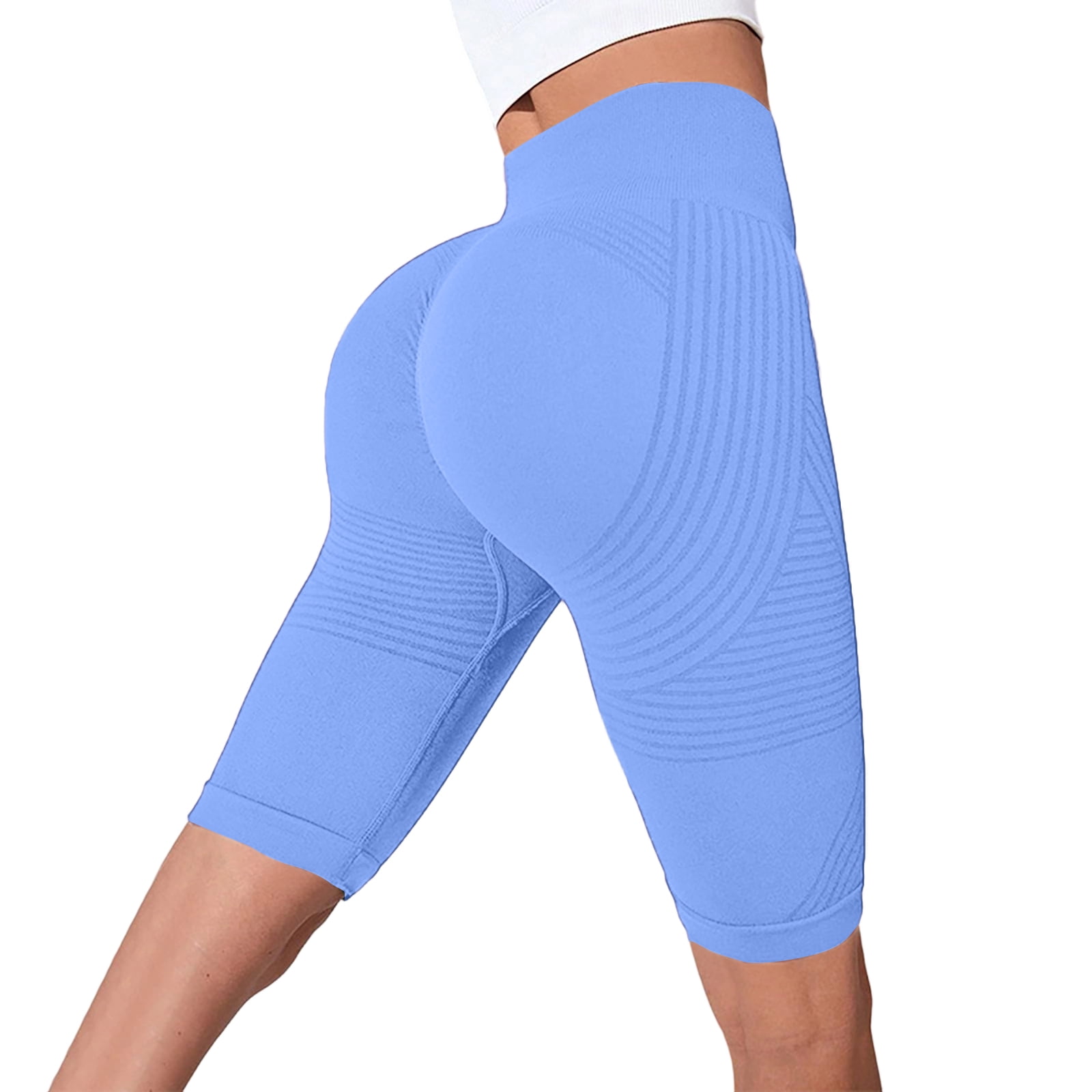 Women's Seamless High Waisted Yoga Biker Shorts, Butt Lifting ...