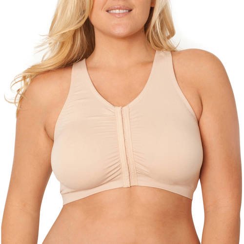 Women's Seamless Padded Wirefree Front Close Bra, Style FT485 - Walmart.com