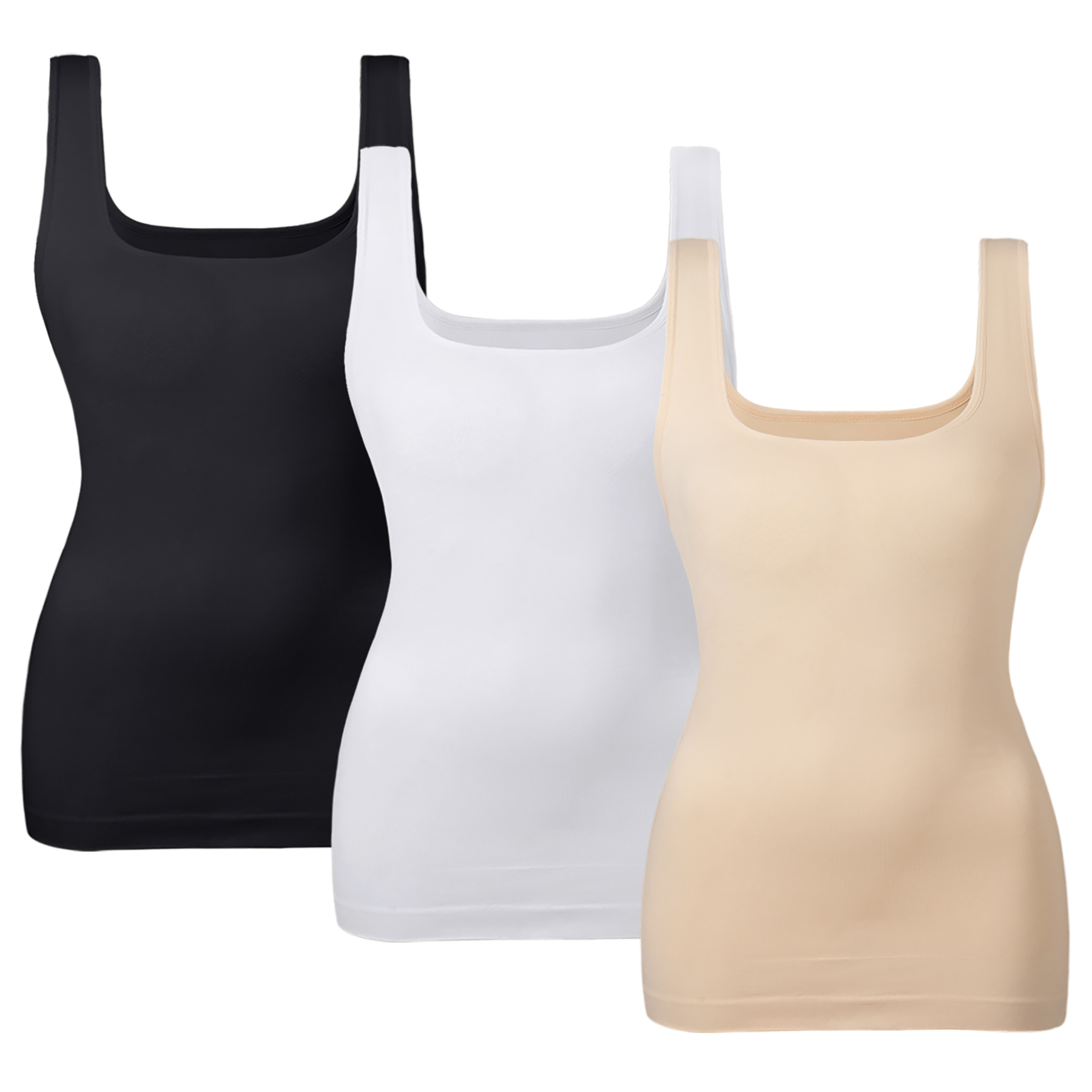 QRIC Women Shaper Cami with Built in Bra Shapewear Tank Top Tummy ...