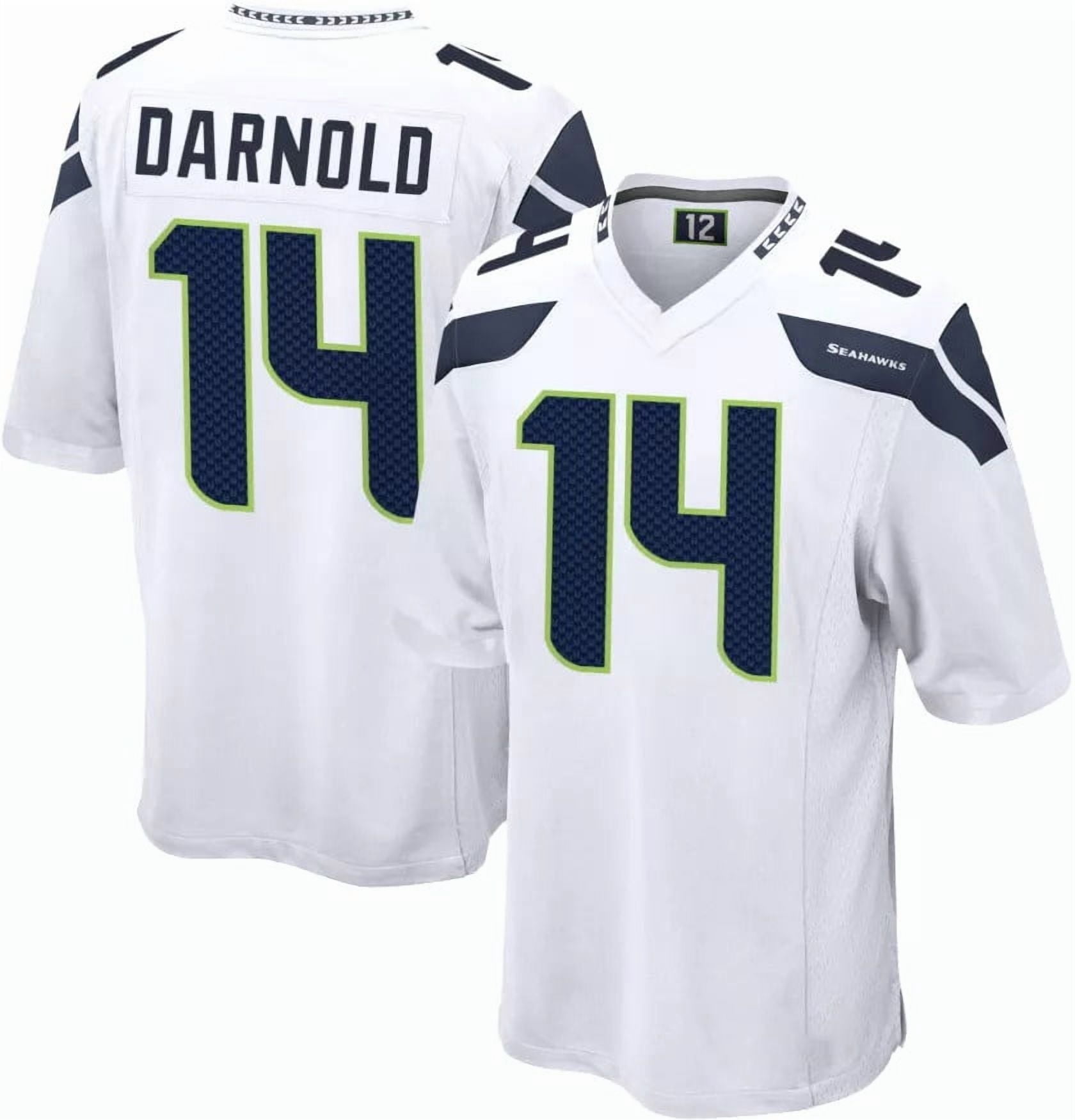 Women's Seattle Darnold 14 White Sports Player Game Stitched Name ...