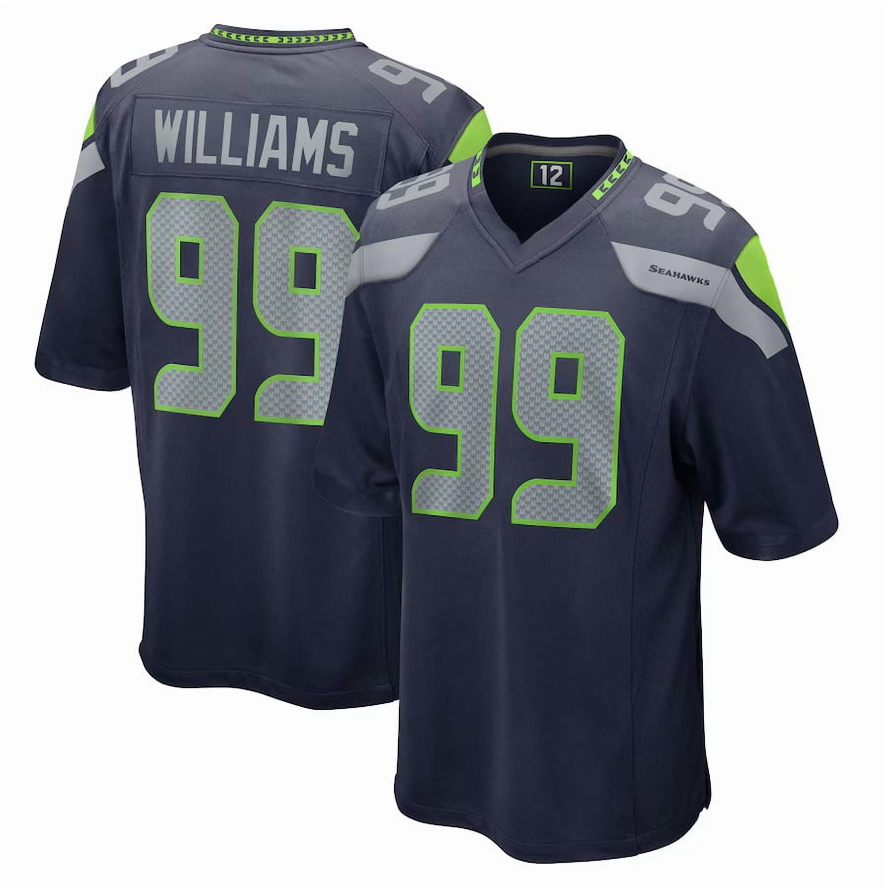 Women's Seattle Williams 99 Navy Sports Player Game Stitched Name ...