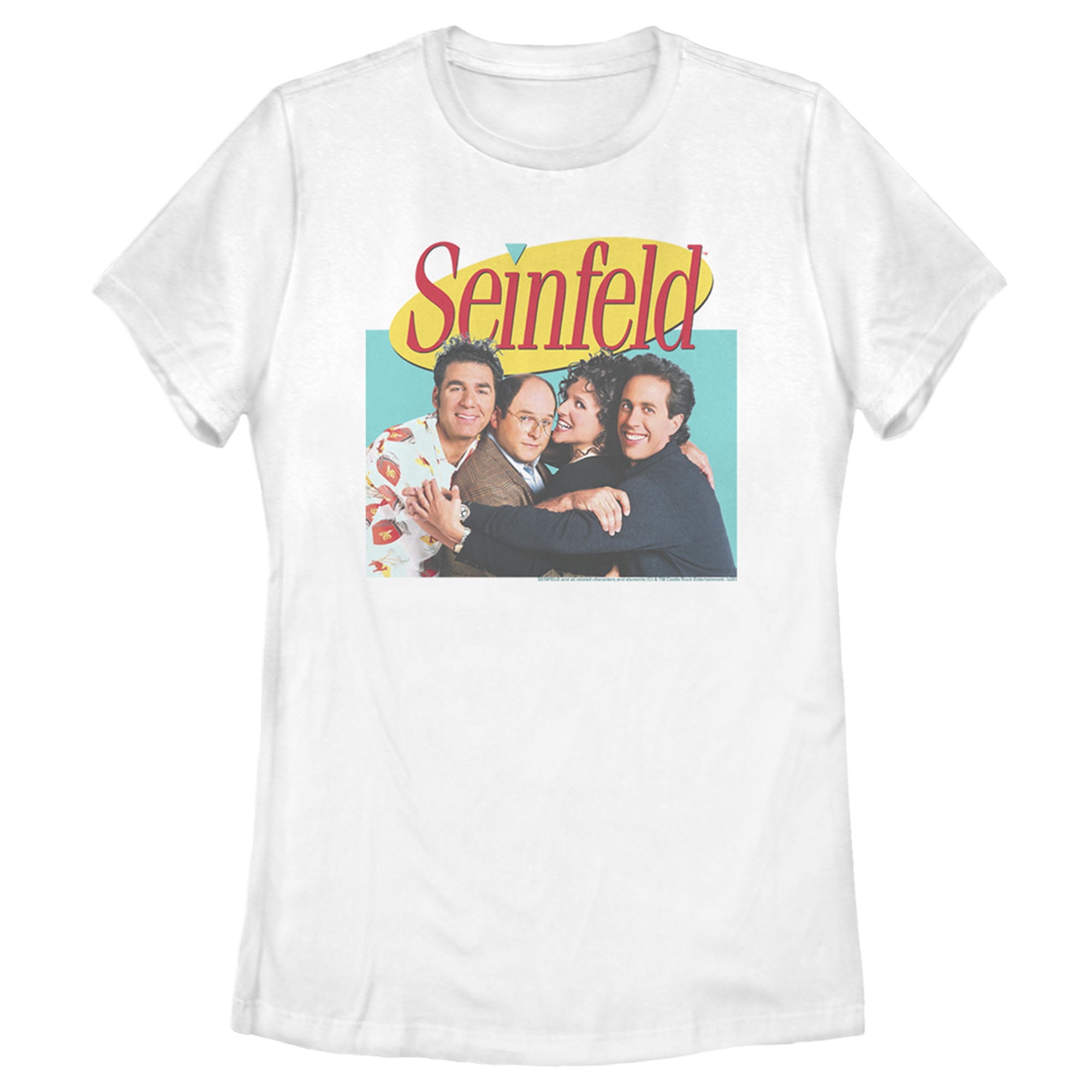 Women's Seinfeld Group Logo Graphic Tee White Large - Walmart.com