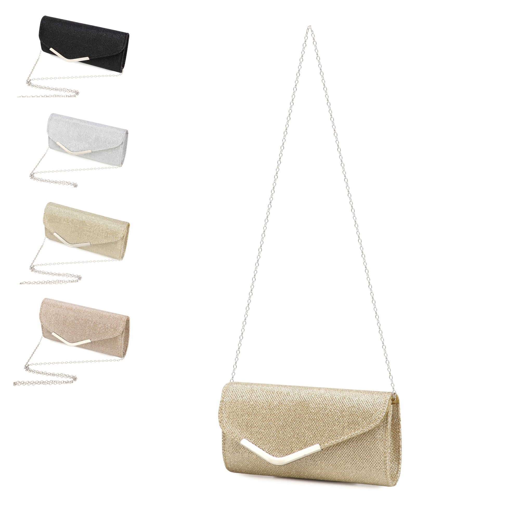 Women's Sequins Evening Bags with Chain,nvelope Handbags for Ladies ...