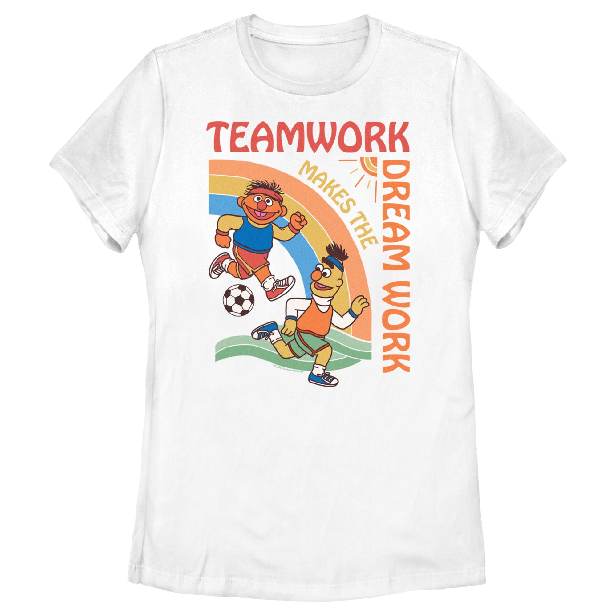 Women's Sesame Street Teamwork Makes the Dream Work Graphic T-Shirt ...