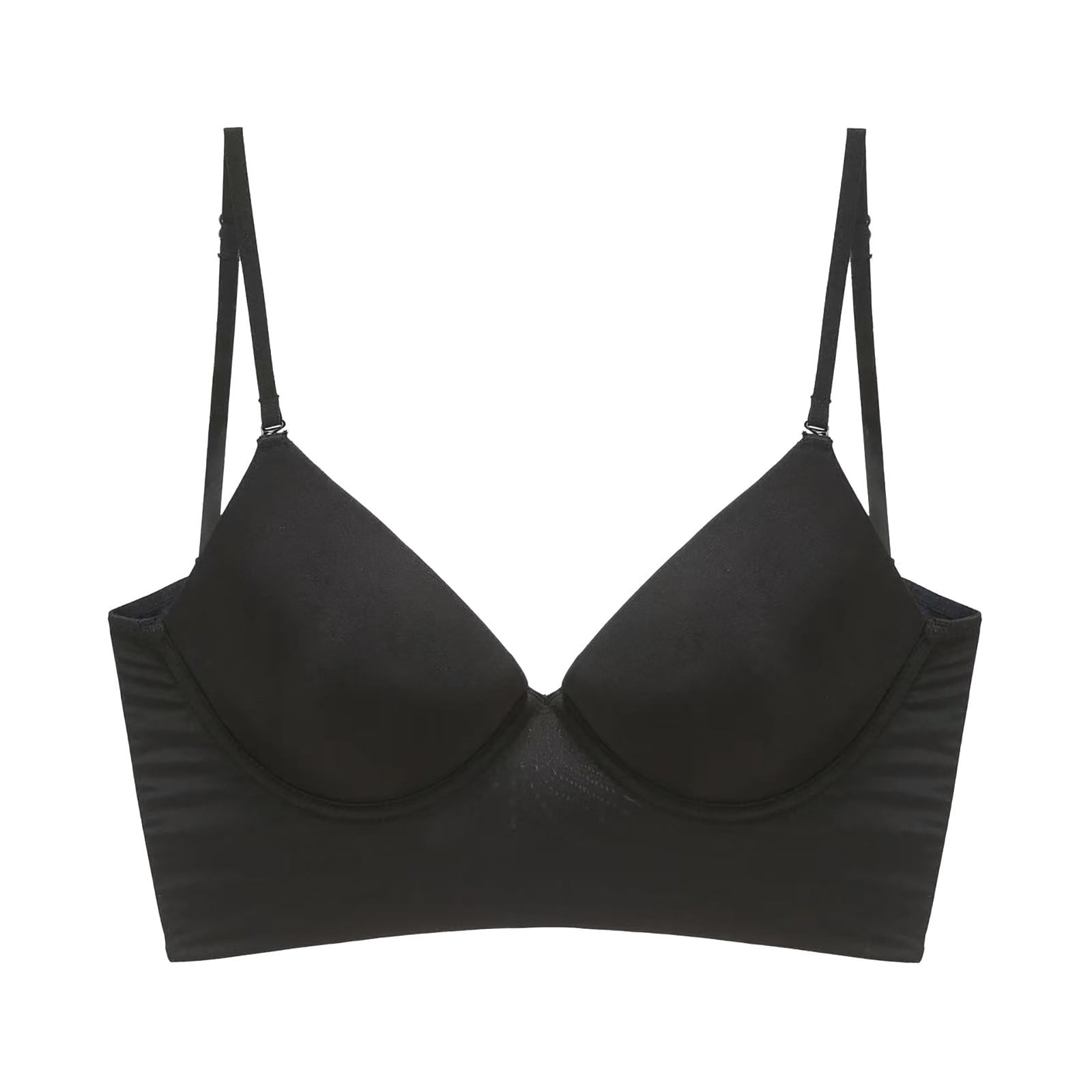 Women's Sexy Backless Large Revealing Small Soft Wire Ring Sagging Bra ...