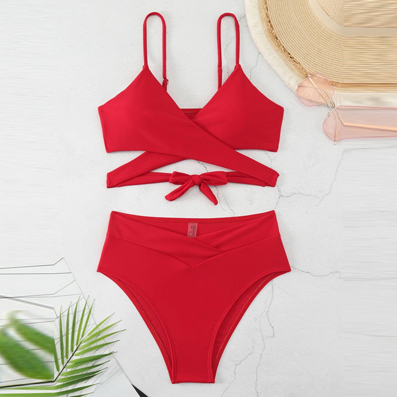 Women's Sexy Bandage Bikini Set Beach Volleyball Bikini Mens Swim ...