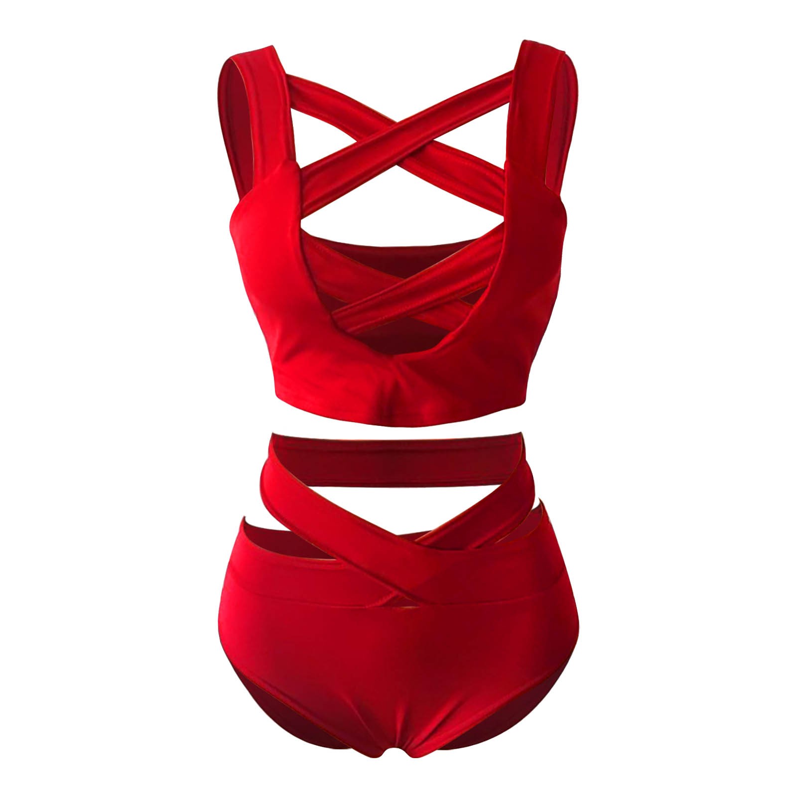 Women's Sexy Bathing Suits Bundle Scriminal Bikini Leisure Two Swimwear ...