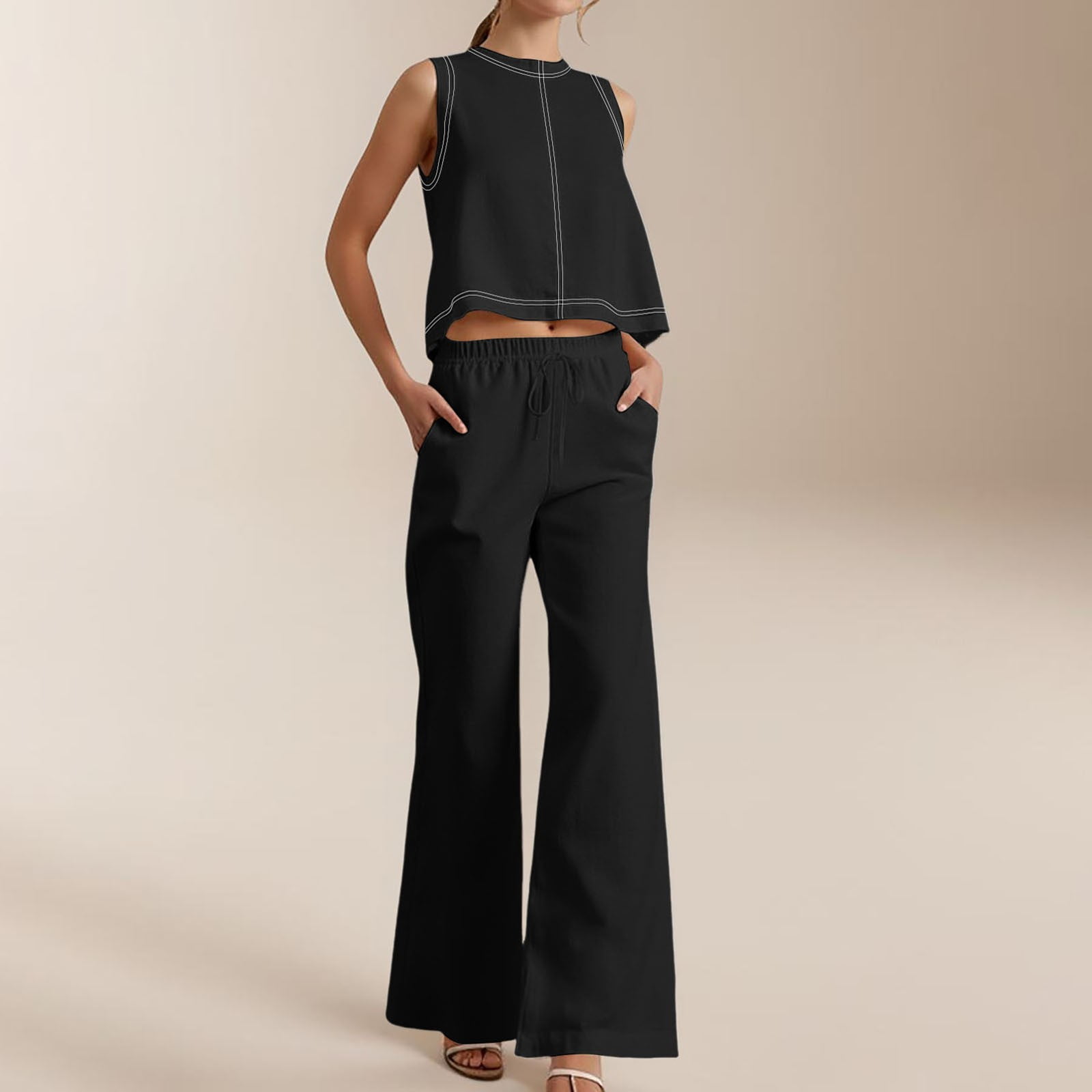 Women's Sexy Fashion Vest And Trousers Suit Set For Summer Daily Club ...