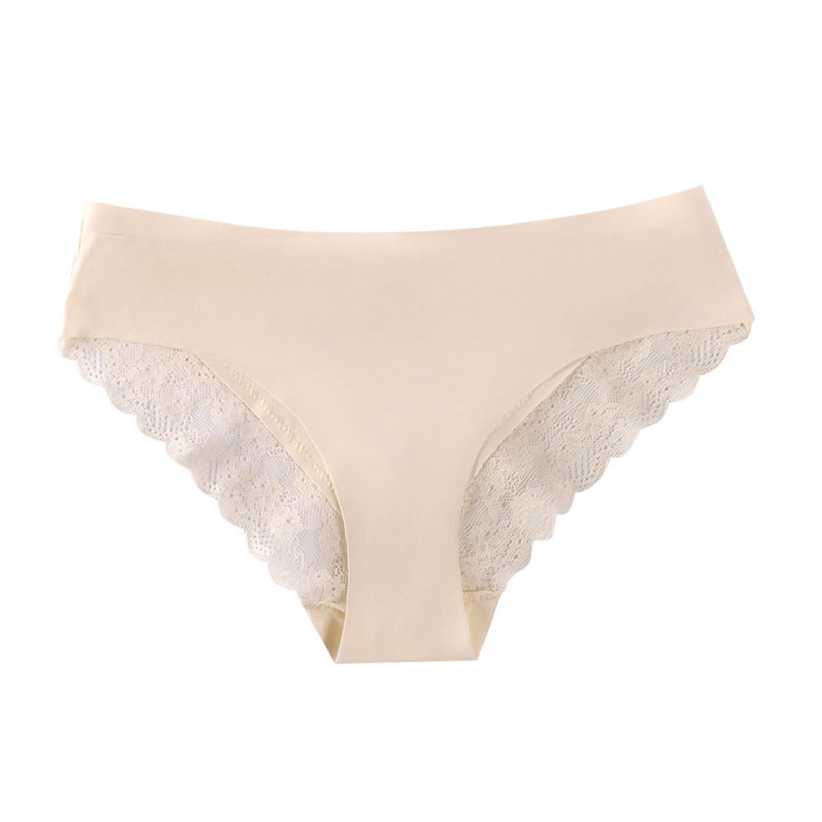 Women's Sexy Lace Edge Seamless Comfortable Breathable Triangle Panties ...