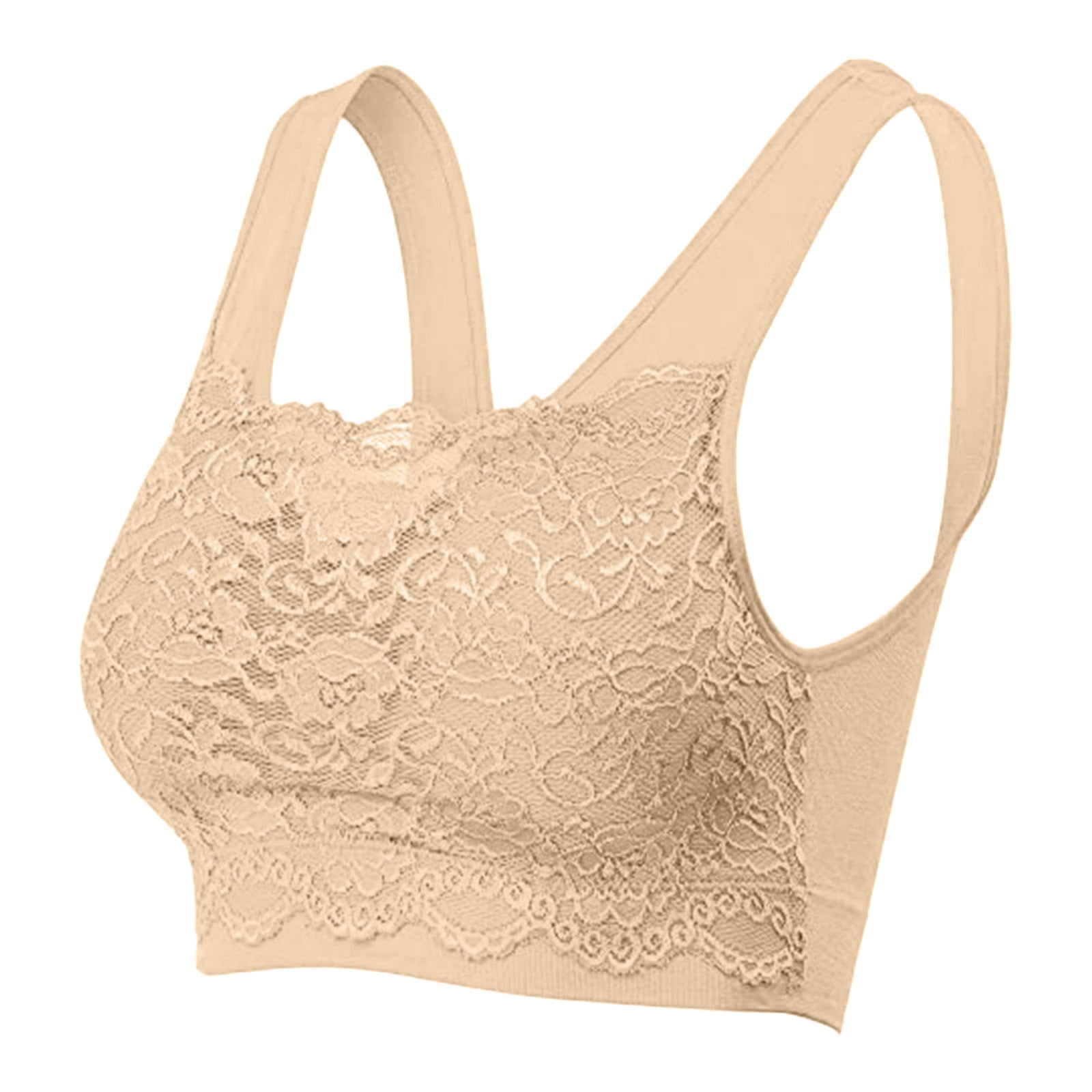 Women's Sexy Lace Embroidered Bras,Soft Sleep Wirefree Bras Full ...