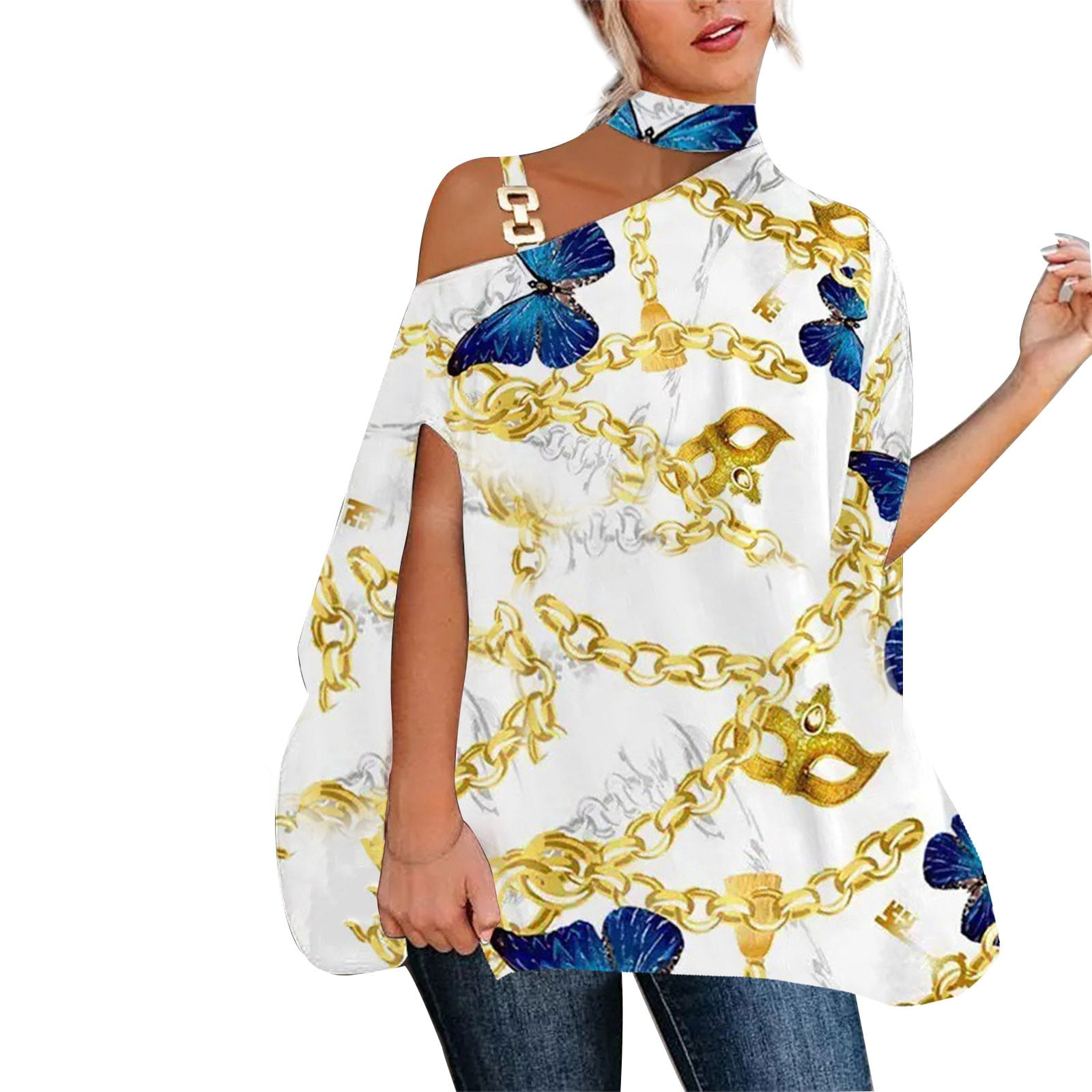 Womens Sexy Loose Off Shoulder Top For Summer
