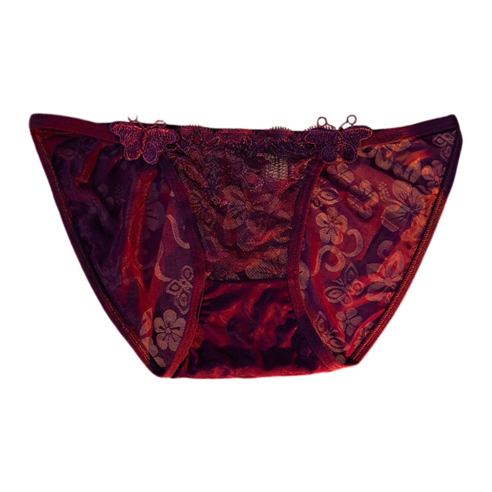 Women's Sexy Low Rise Lace Briefs Cut Out Design, Lift, Soft Nylon ...