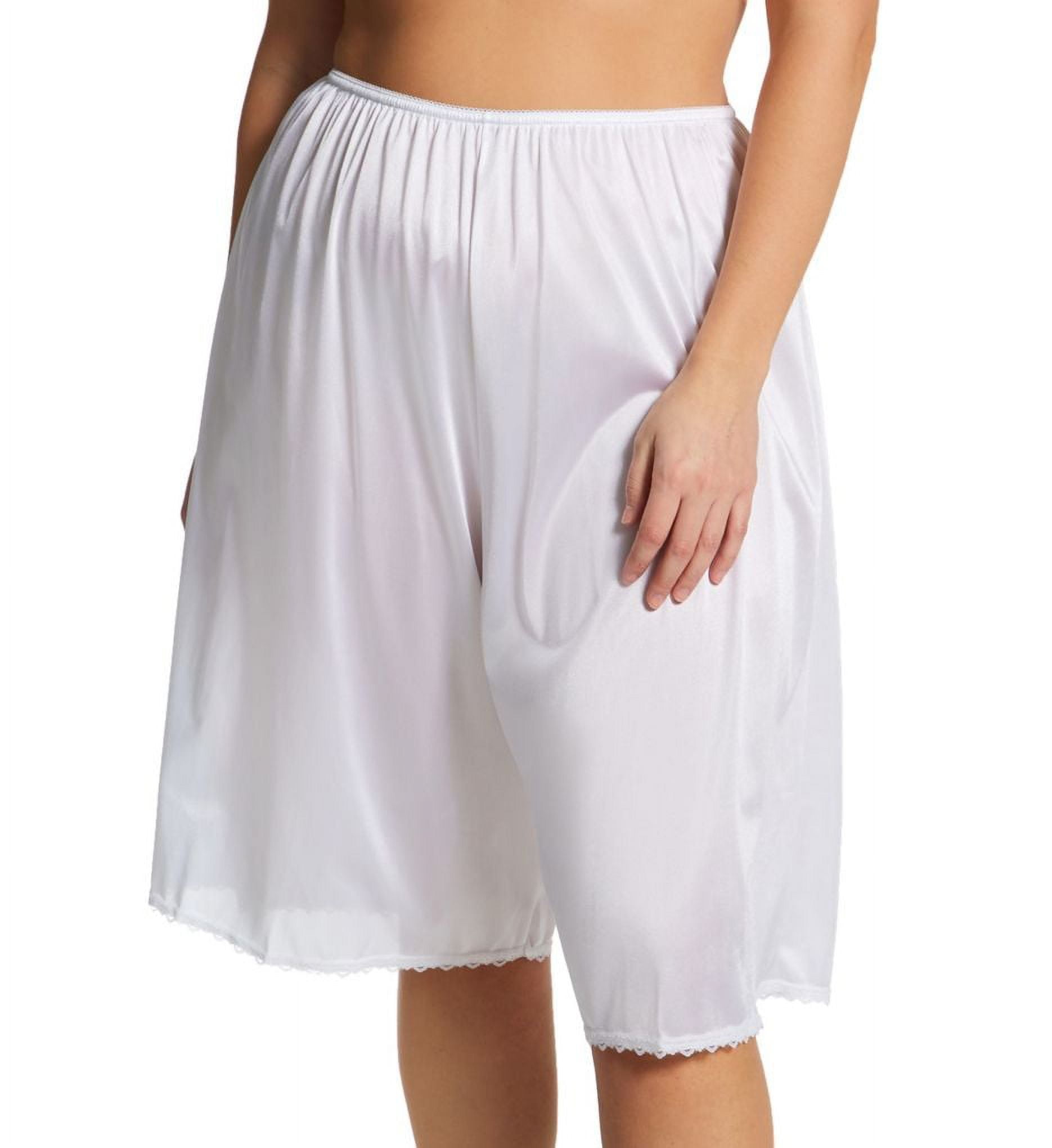 Women's Shadowline 2460X Plus Size Nylon Culotte (White 3X) - Walmart.com