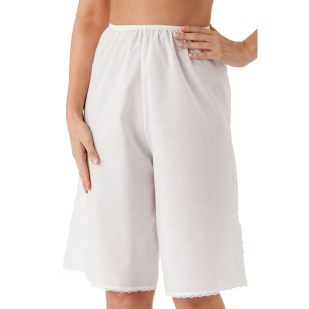Women's Shadowline 2461X Plus Size Batiste Culottes (White 3X ...