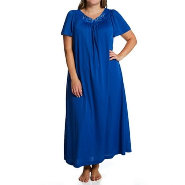 Women's Shadowline 32737X Plus Silhouette 53 Inch Gown (Ivory 2X ...