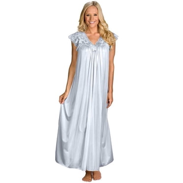 Women's Shadowline 31737X Plus Silhouette 53 Inch Gown (Navy 3X ...