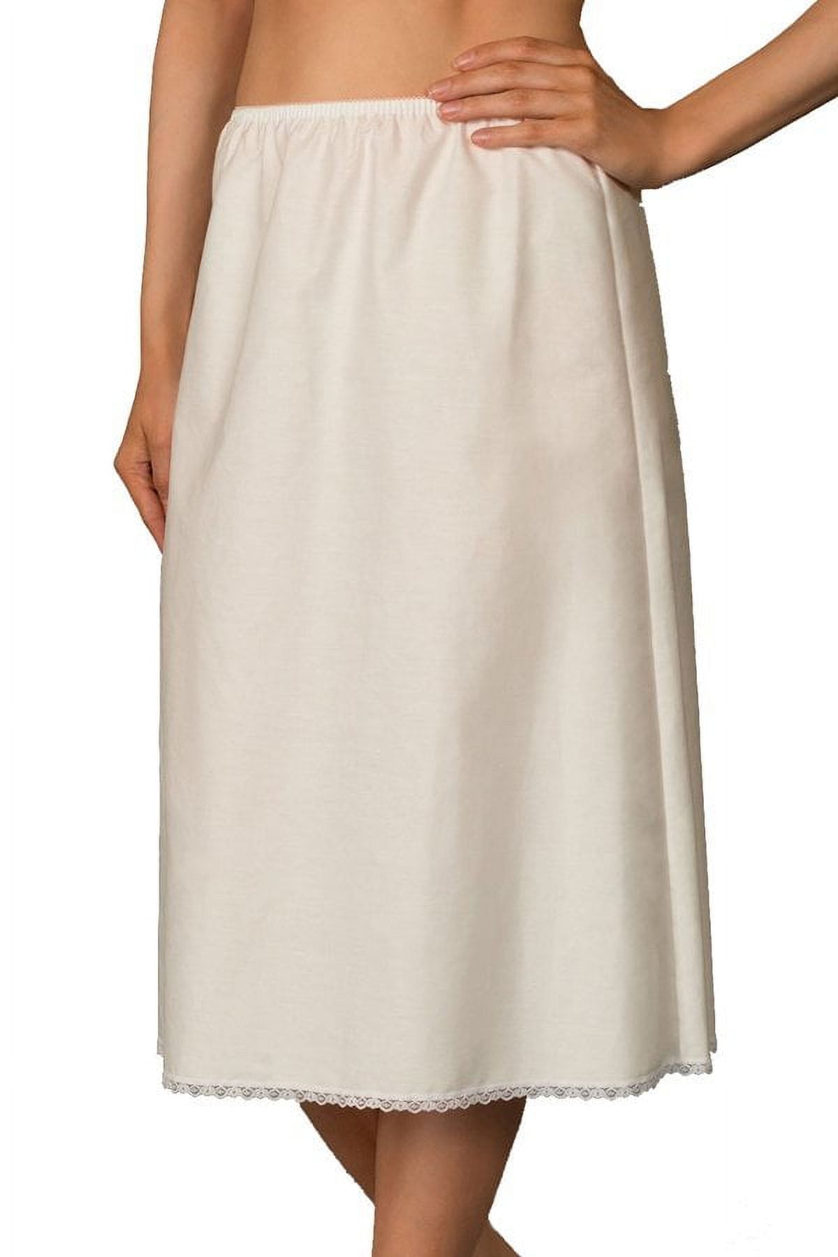 Women's Shadowline 471162X Plus Size Flare Half Slip 28 Inch (Ivory 2X ...