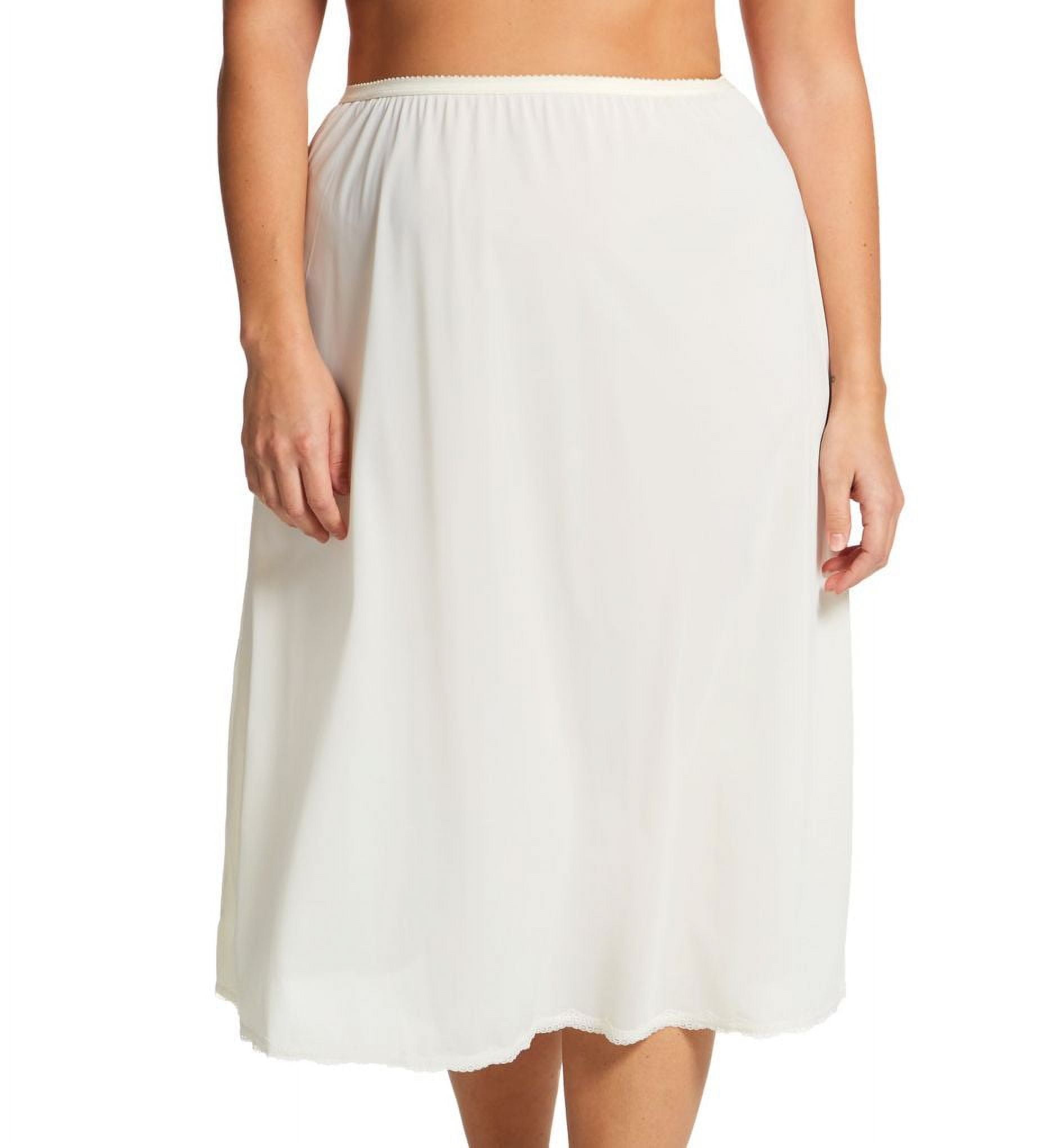 Women's Shadowline 471163X Plus Size 30 Inch Flare Half Slip (Ivory 3X ...