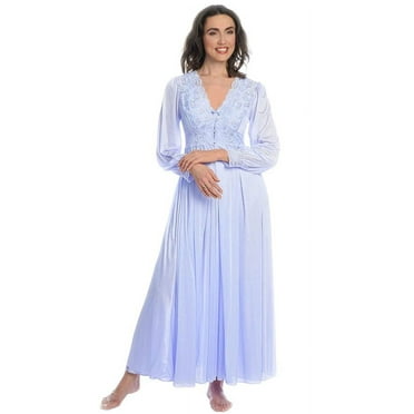 Women's Shadowline 31737X Plus Silhouette 53 Inch Gown (Navy 3X ...