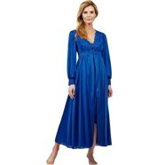 Women's Shadowline 31737X Plus Silhouette 53 Inch Gown (Navy 3X ...