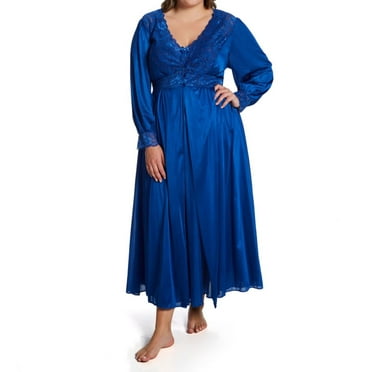 Women's Shadowline 32737X Plus Silhouette 53 Inch Gown (Ivory 2X ...