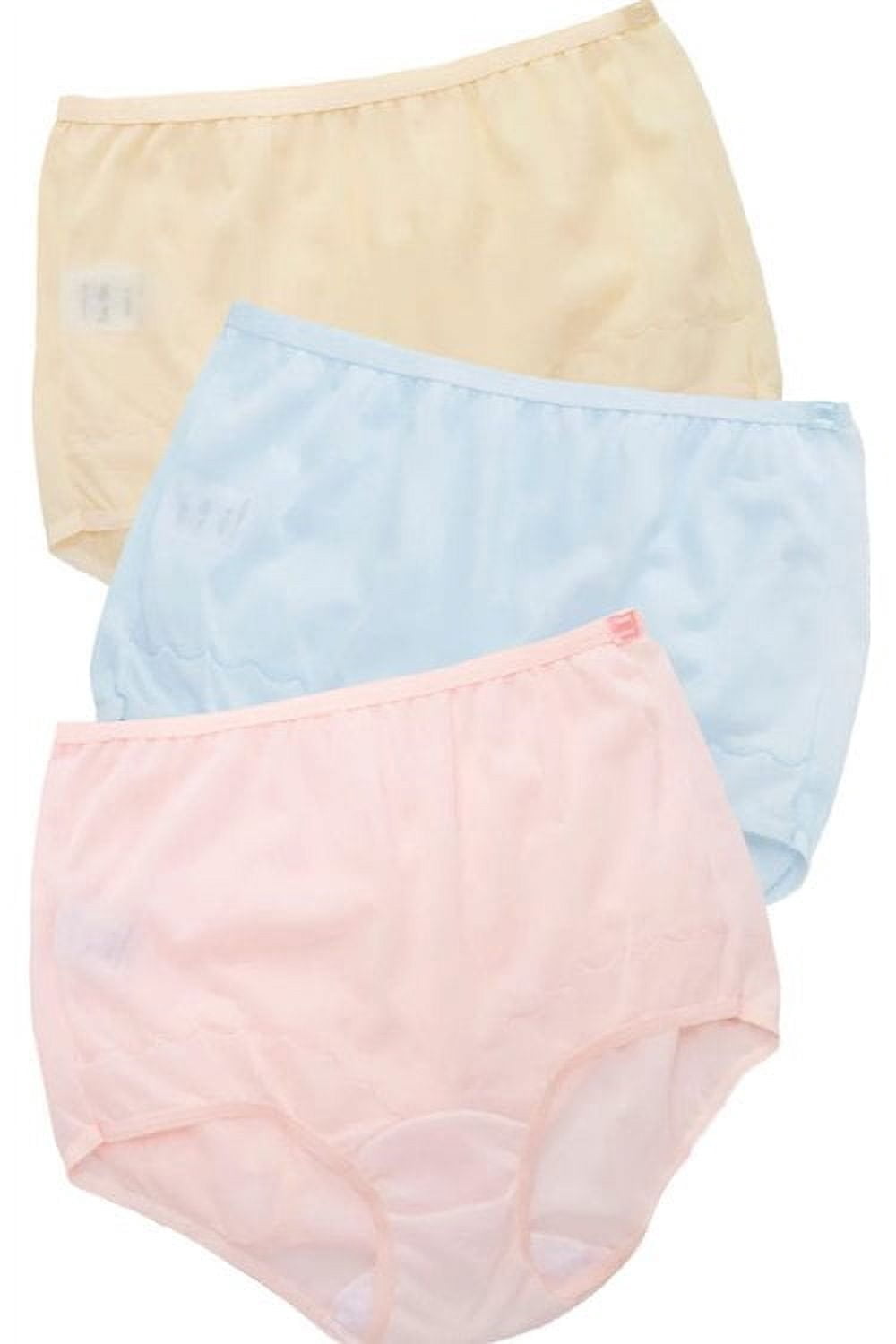 Shadowline Women's Dixie Belle Scallop Trim Full Brief Panty, 3 Pack ...