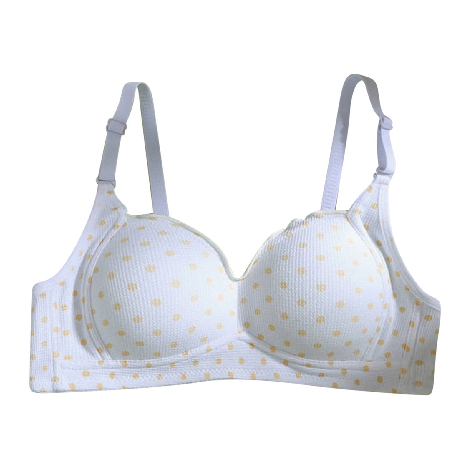 Women's Shape & Support Wirefree Bra Lingerie Student Girl Gathered ...