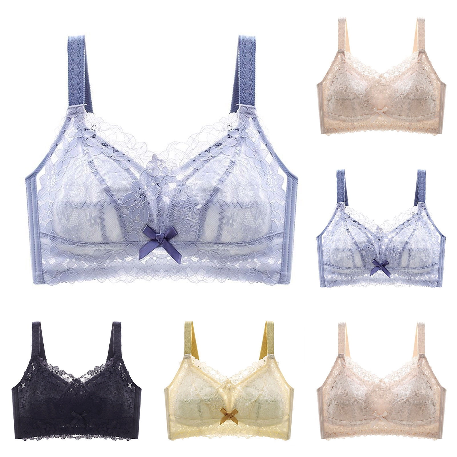 Women's Shape & Support Wirefree Bra Printing Large Size Full Cup Bra ...