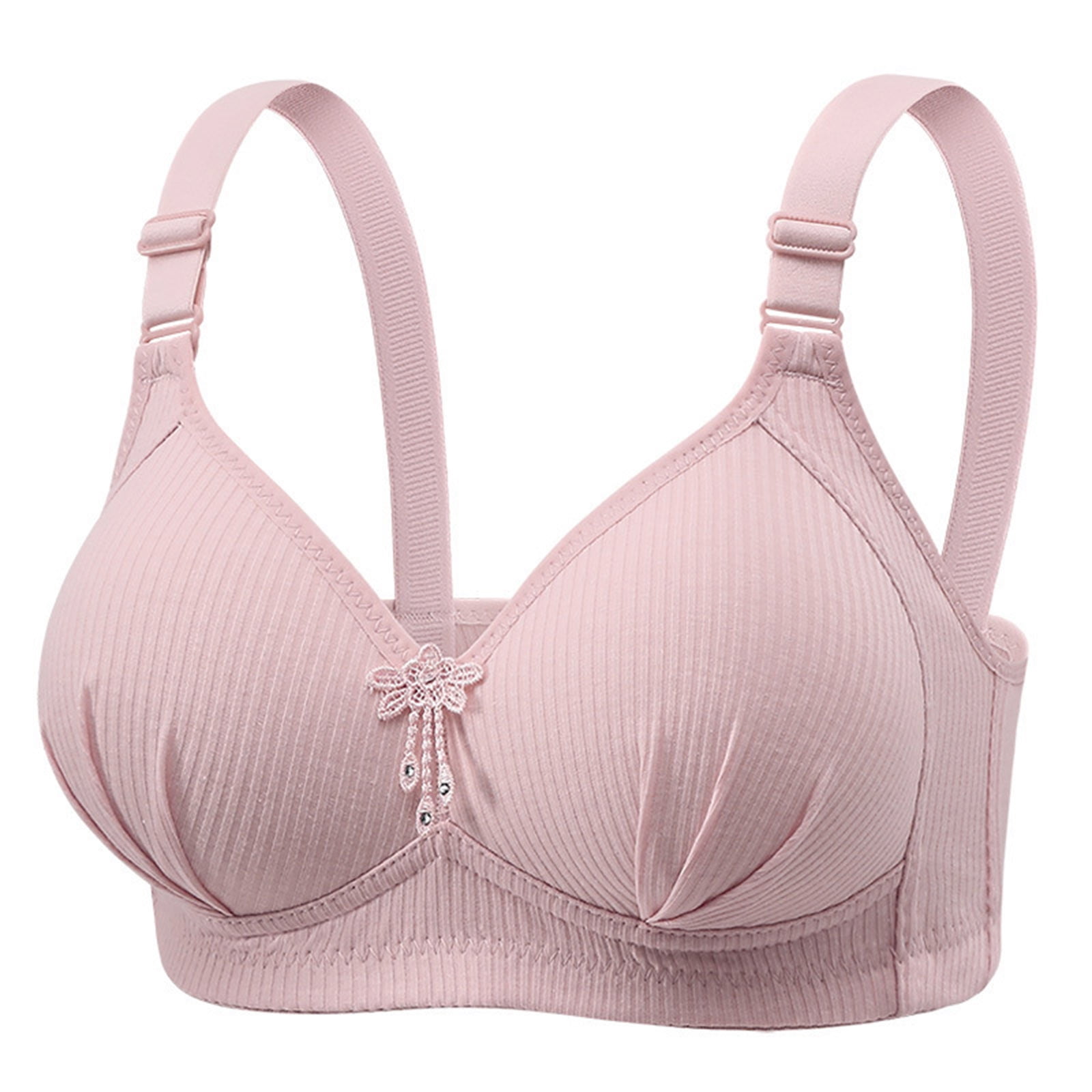 Women's Shape & Support Wirefree Bra Solid Color Thin Style Ventilate ...