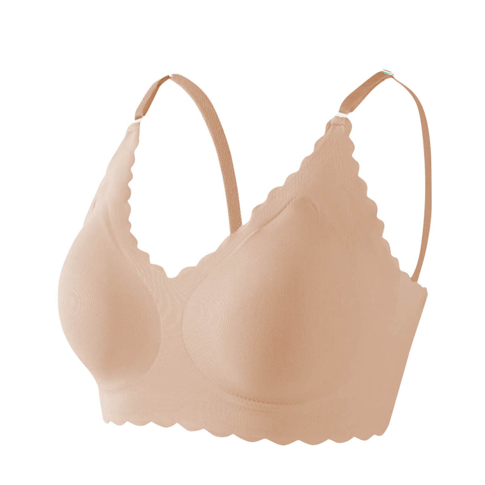 Women's Shape & Support Wirefree Bra Solid Color Thin Style Ventilate ...