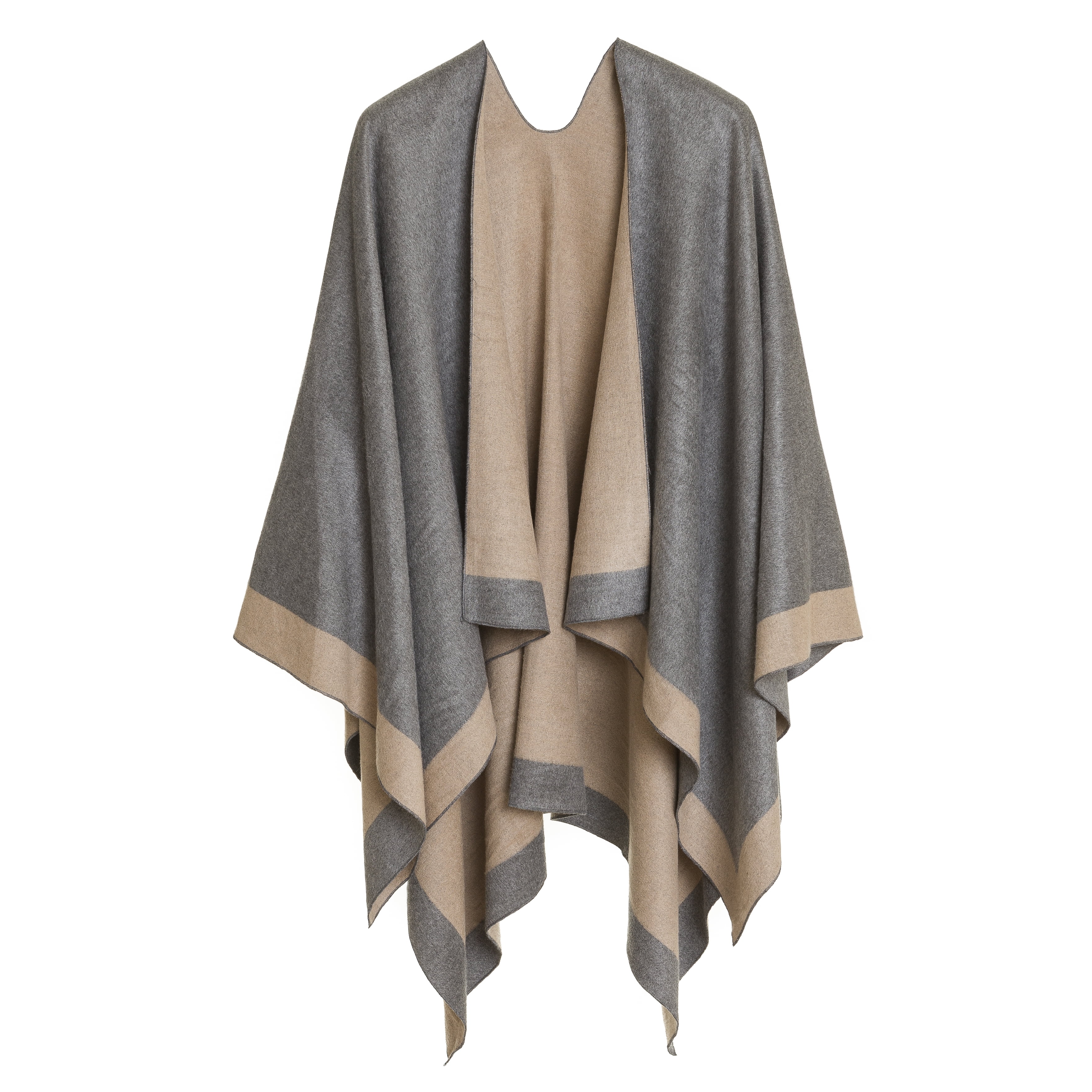 Women's Shawl Wrap Poncho for Cape Ruana for Travel Plane Blanket ...