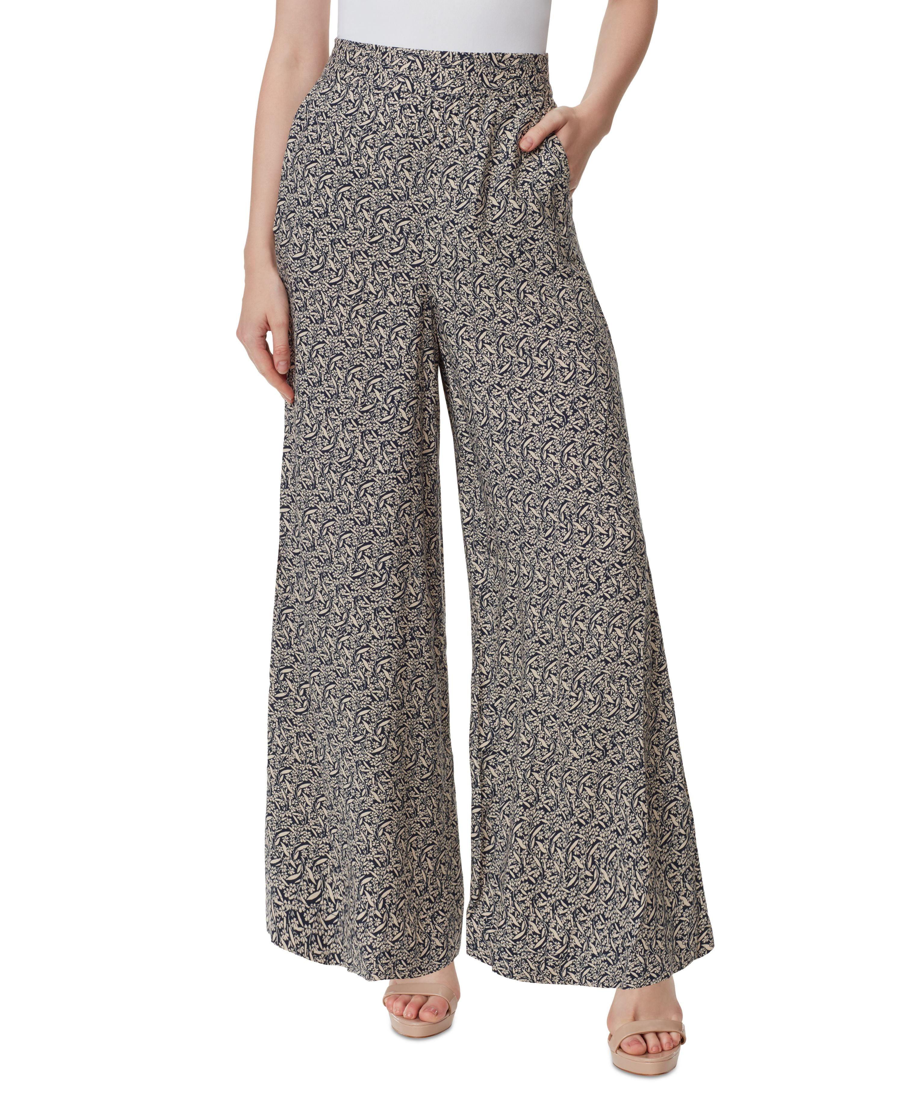 Women's Shaye Floral-Print Flared Pants WAVY JASMINES M - Walmart.com