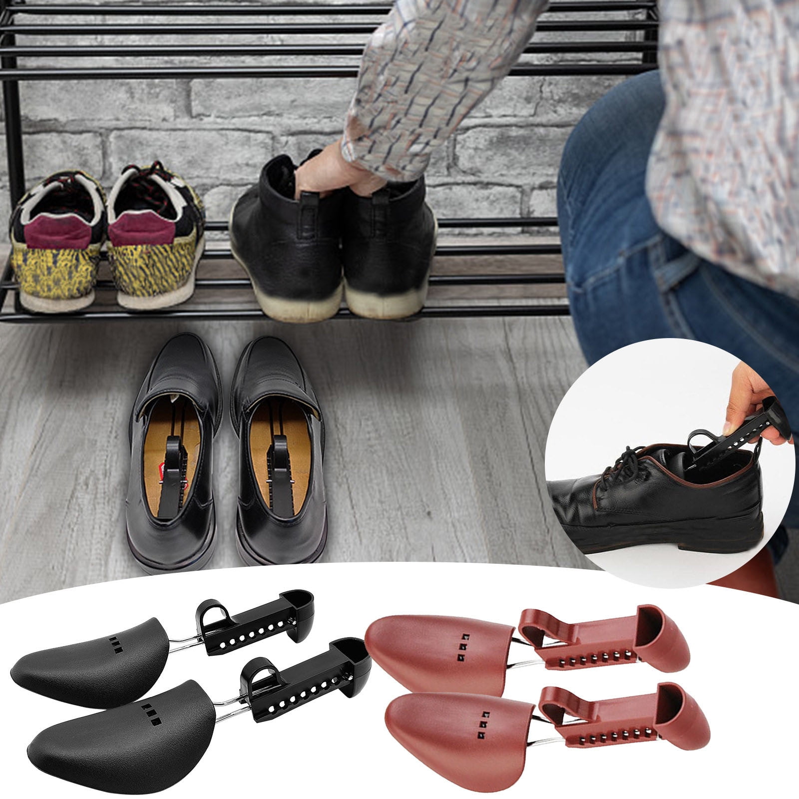 Women’s Shoe Tree Stretcher | Adjustable 9-Gear Plastic Boot Shaper ...