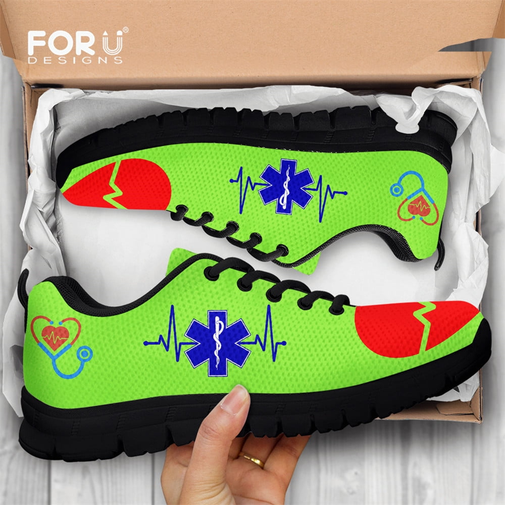 Women's Shoes Flats Air Mesh Paramedic EMT EMS 3D Printed Super Light ...