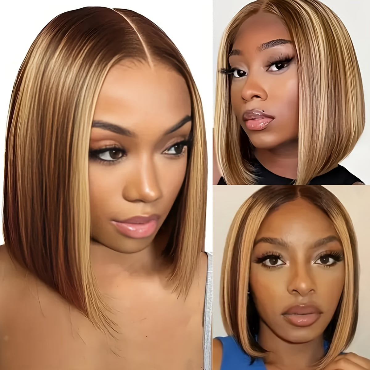 Women's Short Bob Wig - Natural and realistic wavy curls, available in ...