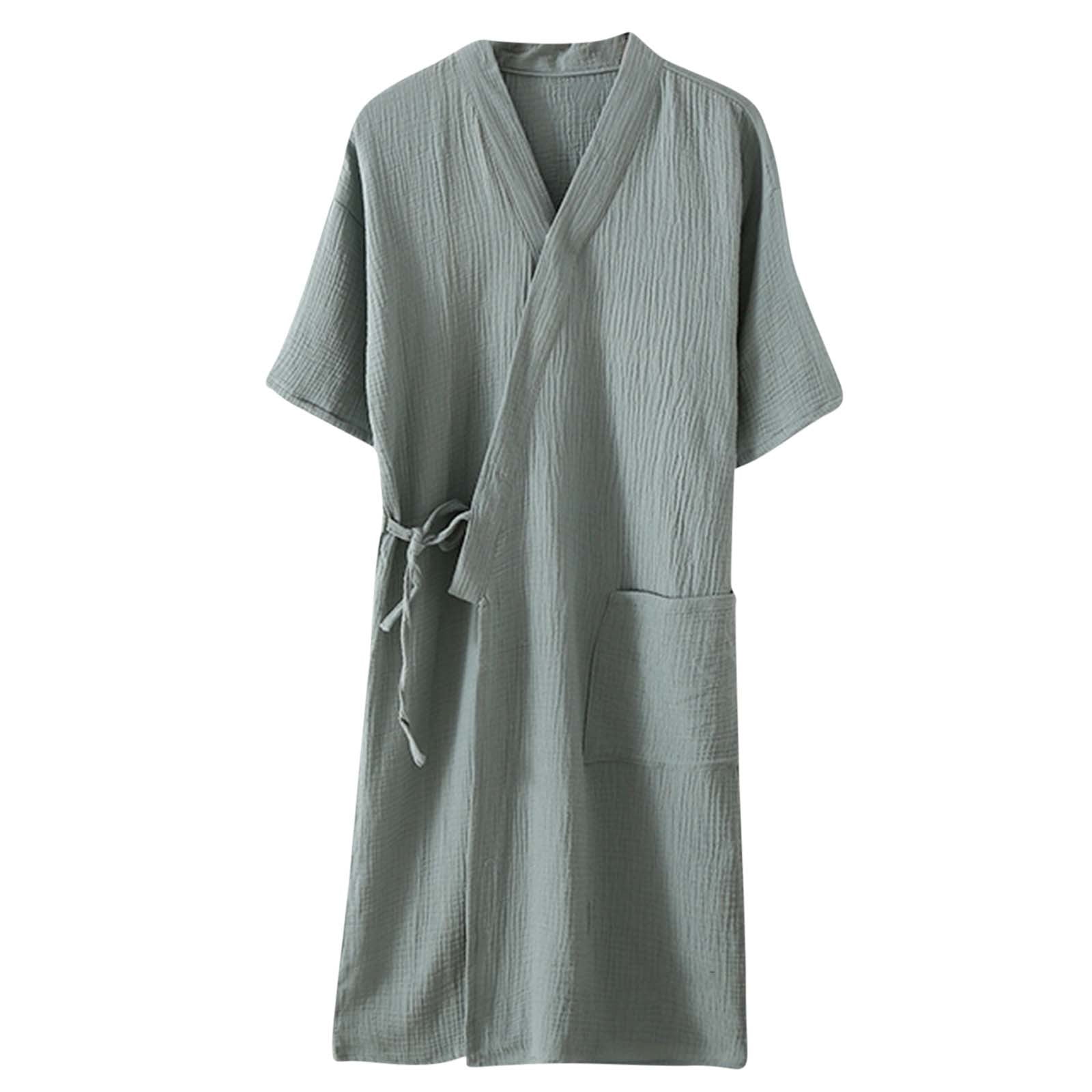 Women's Short Robes Bathrobe Lightweight Kimono Robes Soft Sleepwear ...