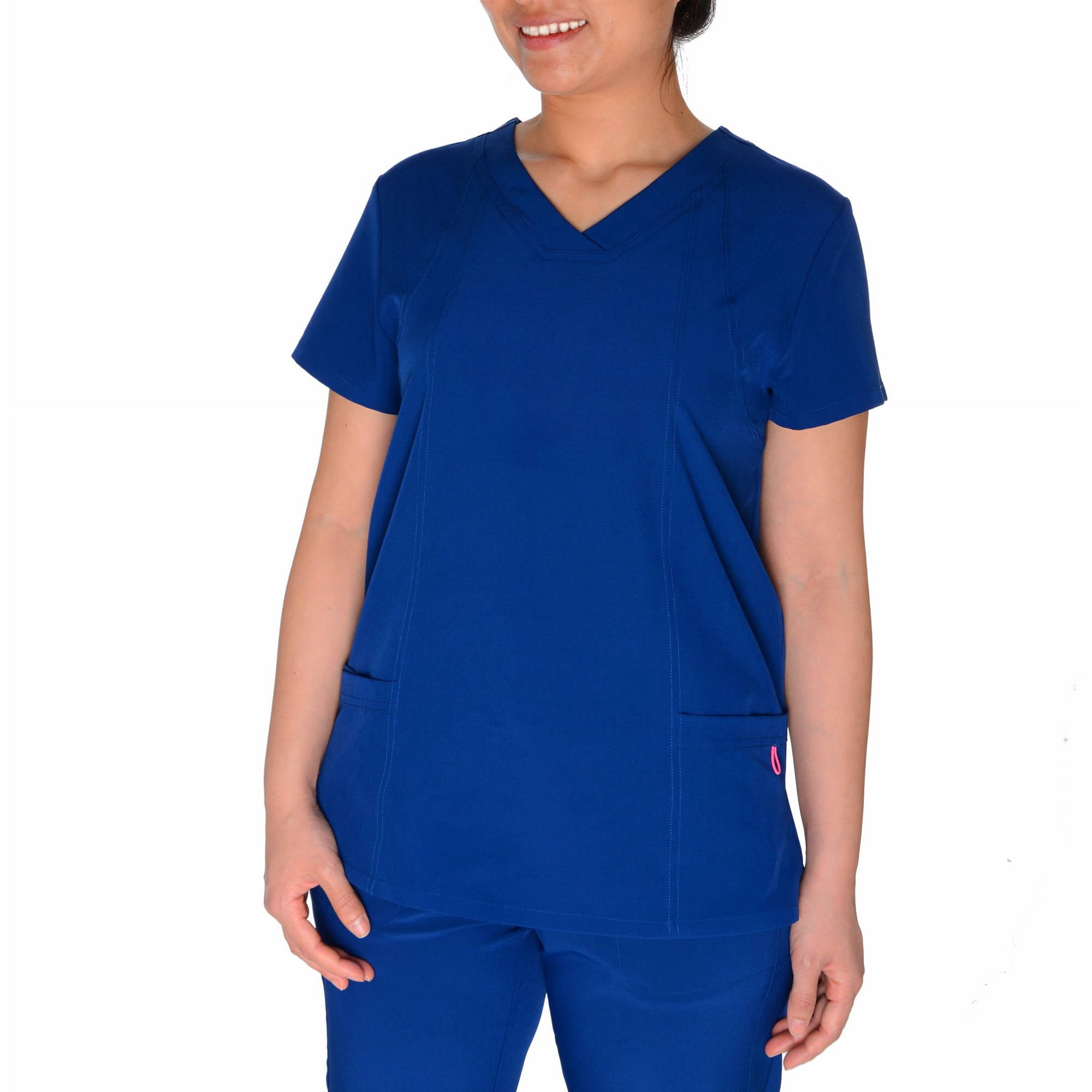 Seaonsl Scrub Tops Women's Short Sleeve Active Scrub Top, Szes S-3XL ...