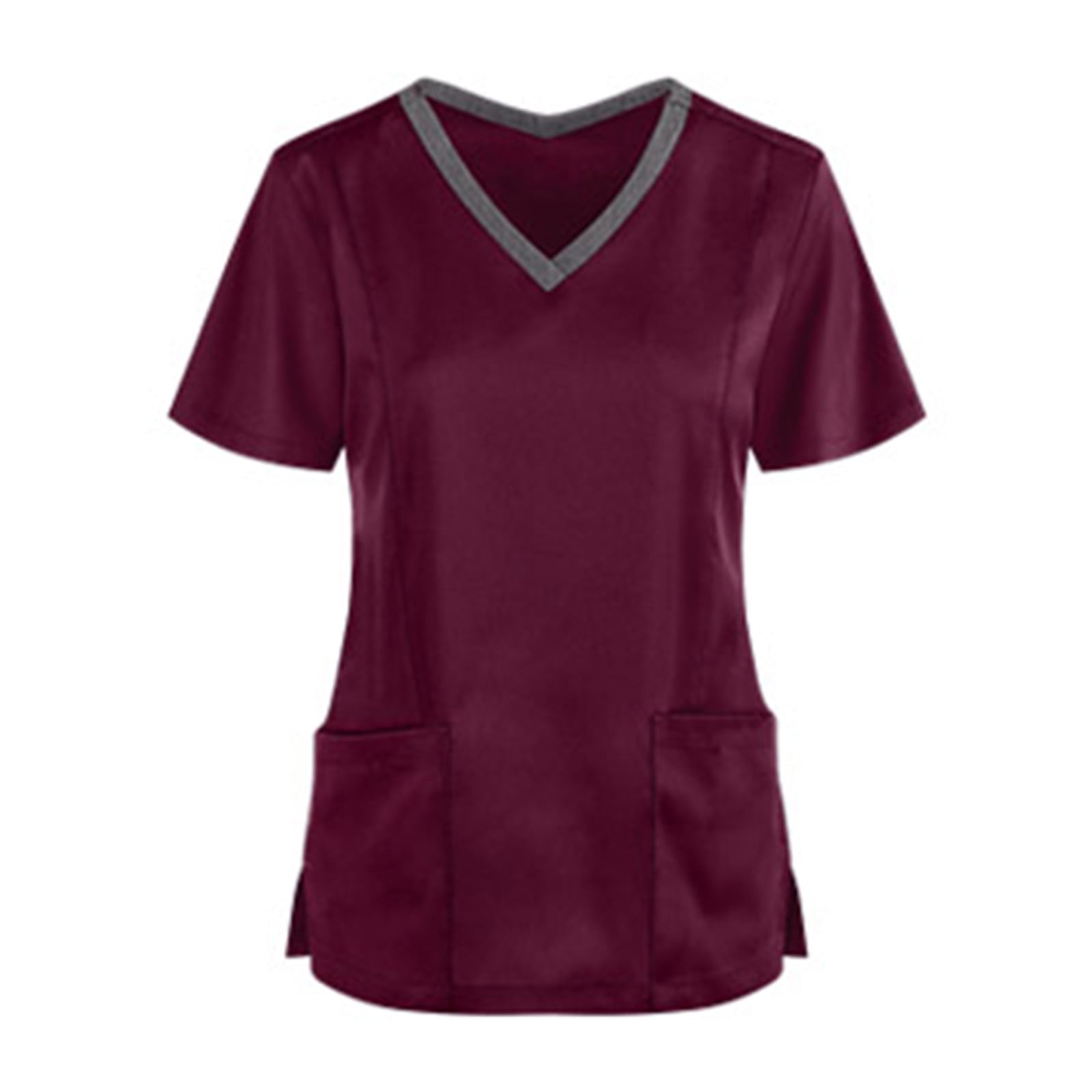 Women's Short Sleeve Scrub Tops Lightweight Healthcare T Shirts with ...