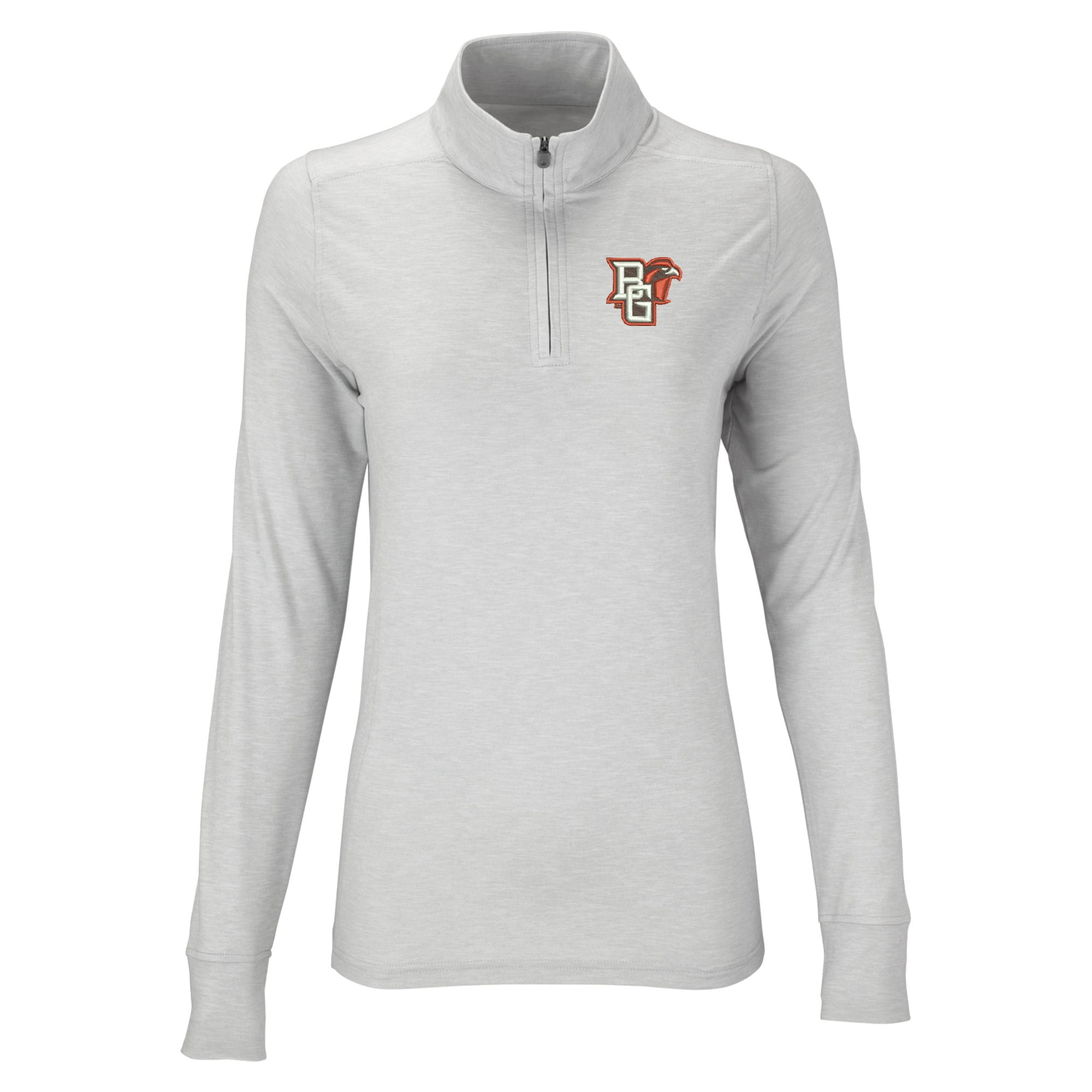 Women's Silver Bowling Green St. Falcons Vansport Zen Quarter-Zip ...