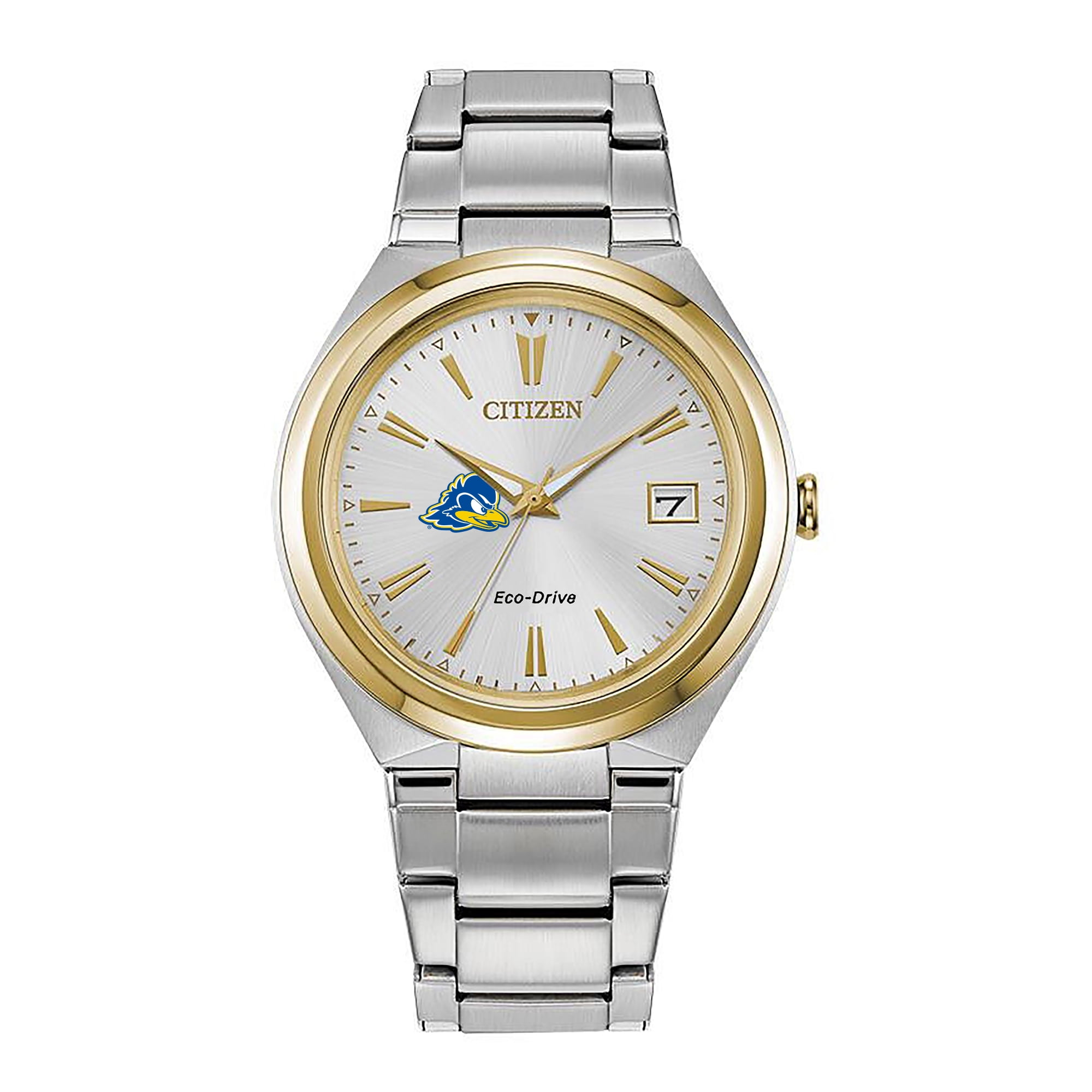 Women's Silver/Gold Delaware Fightin' Blue Hens Eco-Drive Two-Tone ...