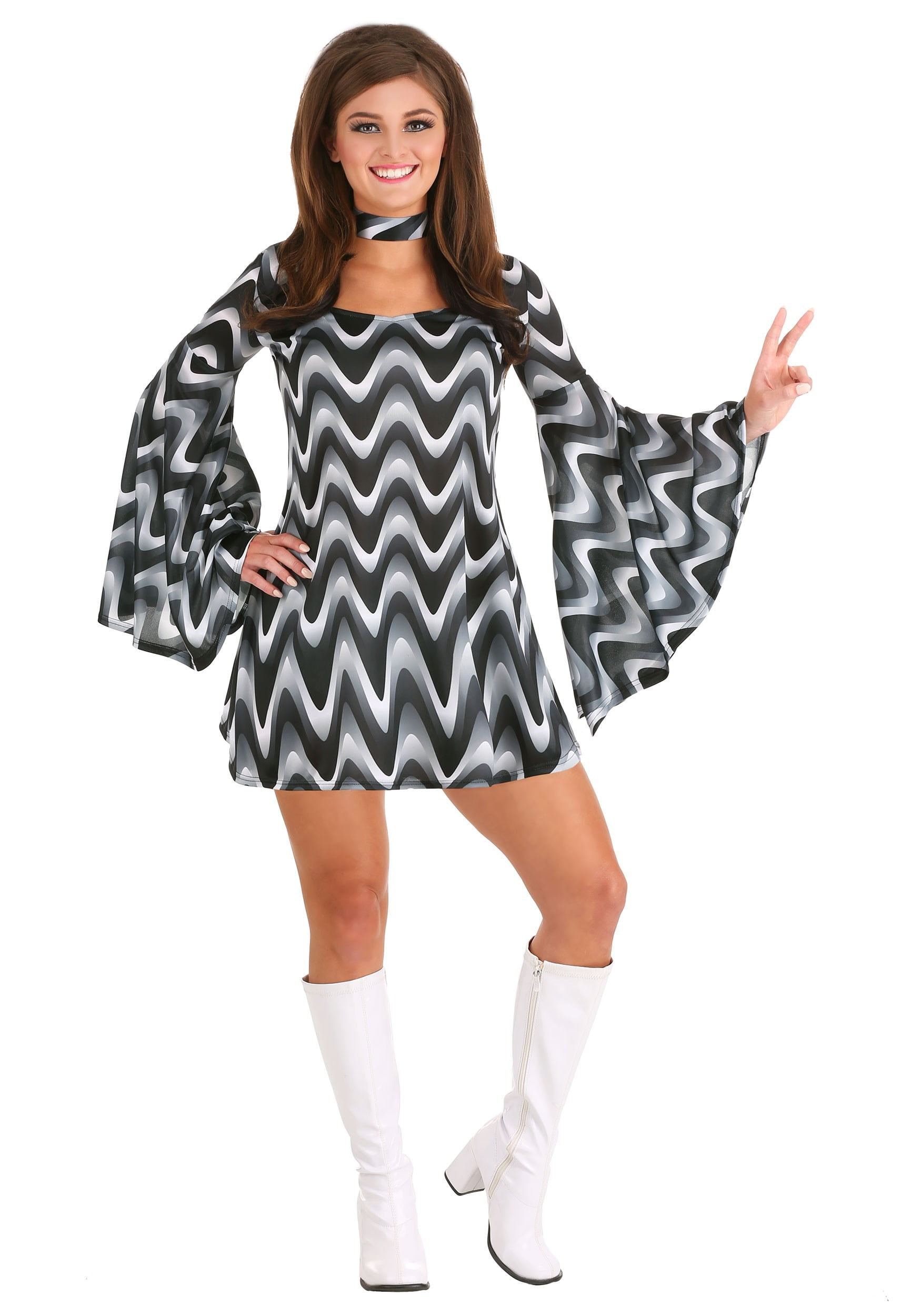 Women's Silver Queen Disco Costume - Walmart.com