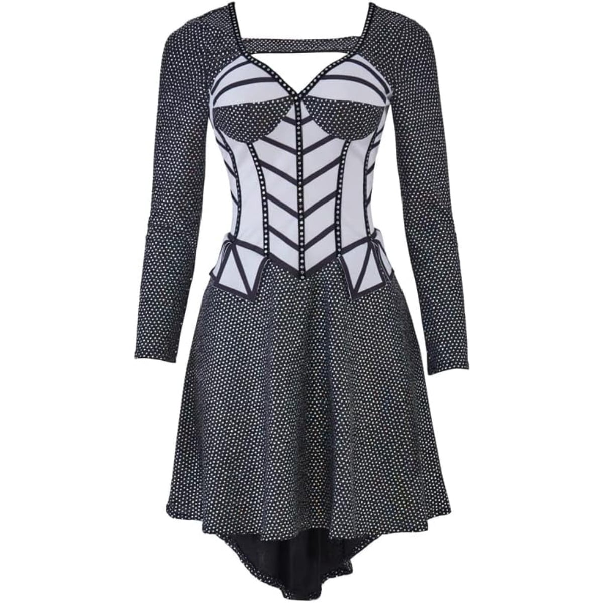 Women's Six the Musical Jane Seymour Black-Rimmed Dress Performance ...