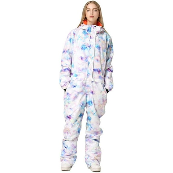 Women's Ski Suit One Piece Snowsuits Jumpsuits Winter Waterproof ...