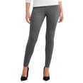 Time and Tru Women's Skinny Zip Back Ponte Pant - Walmart.com